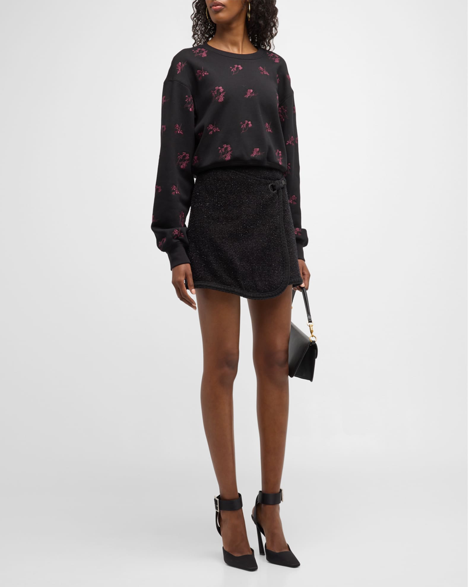 Jason Wu Tweed Mini Wrap Skirt | Neiman Marcus