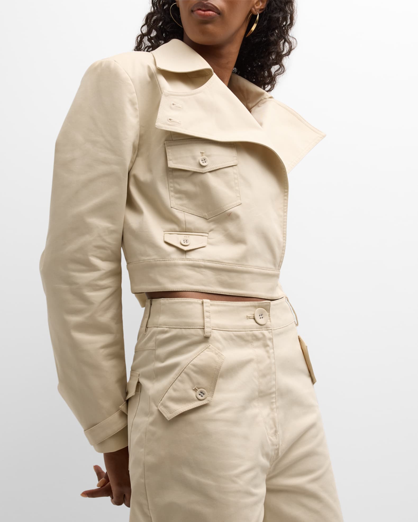 Anna Quan Hadley Cropped Moto Jacket | Neiman Marcus