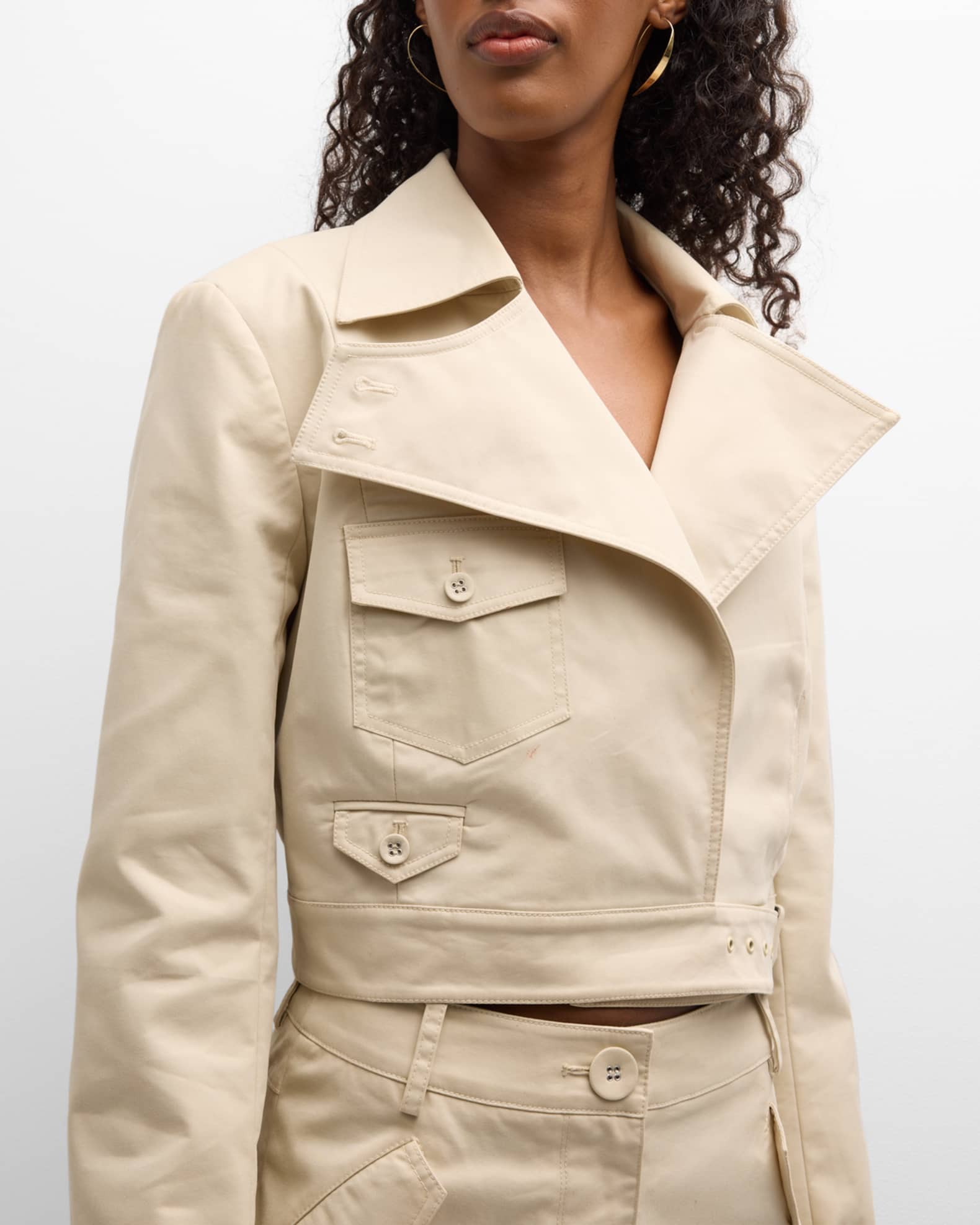 Anna Quan Hadley Cropped Moto Jacket | Neiman Marcus