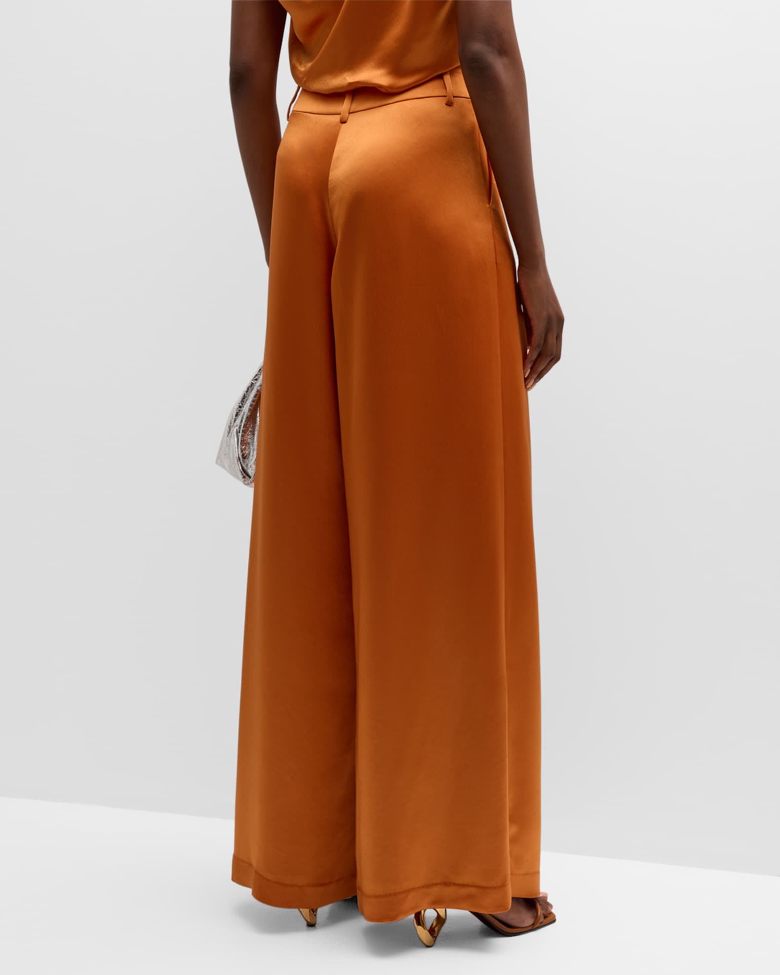 Anna Quan Mateo Pleated Wide-Leg Pants | Neiman Marcus