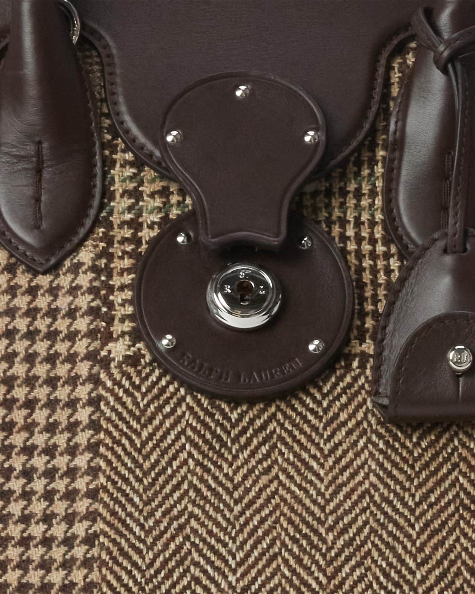 Ralph Lauren Collection Ricky 33 Suit Patchwork Top-Handle Bag | Neiman ...