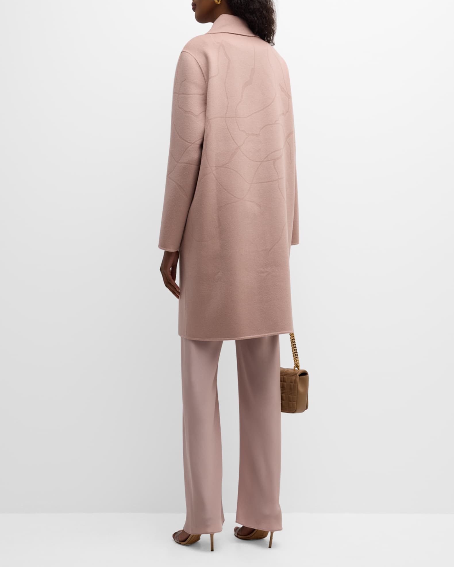 TSE Cashmere Double-Face Cashmere Embossed Coat | Neiman Marcus