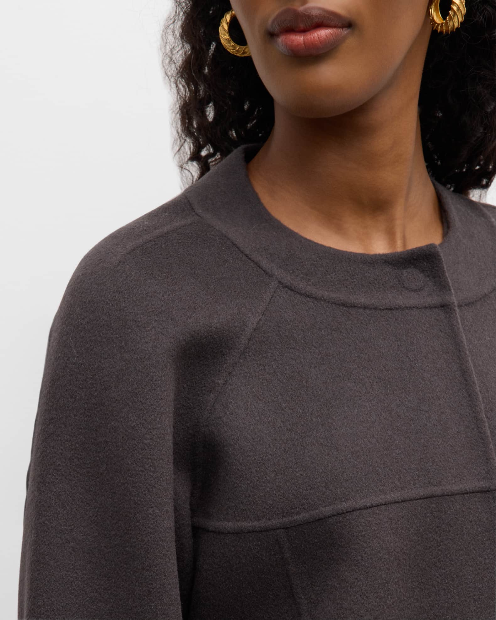 TSE Cashmere Double-Face Cashmere 3/4-Sleeve Jacket | Neiman Marcus