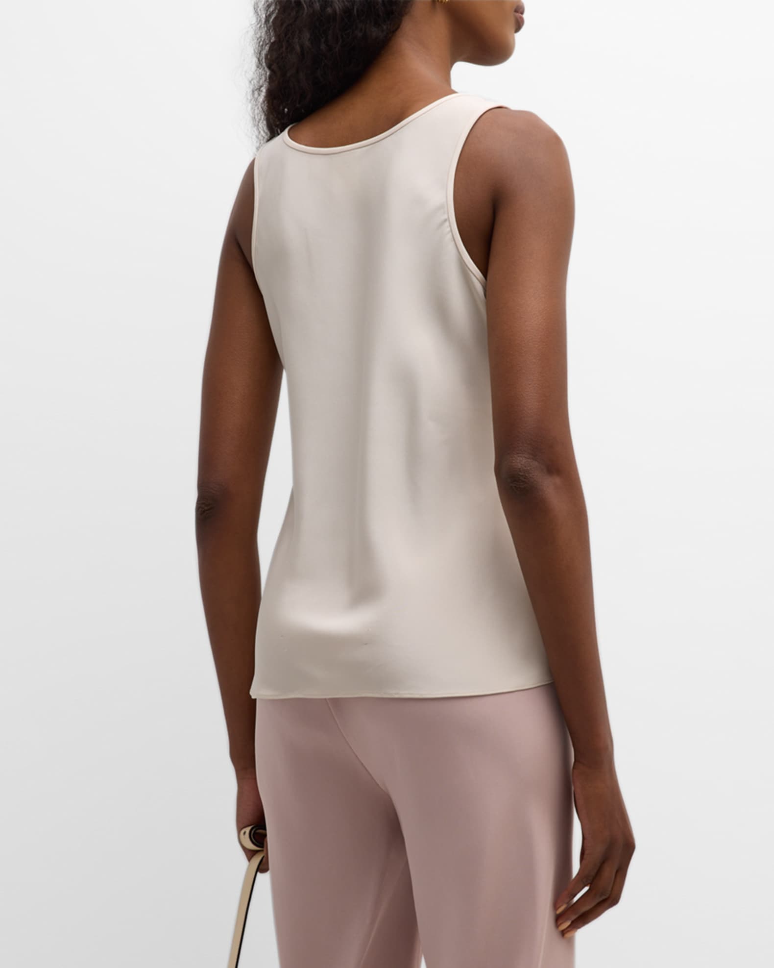 TSE Cashmere Silk Scoop-Neck Tank | Neiman Marcus