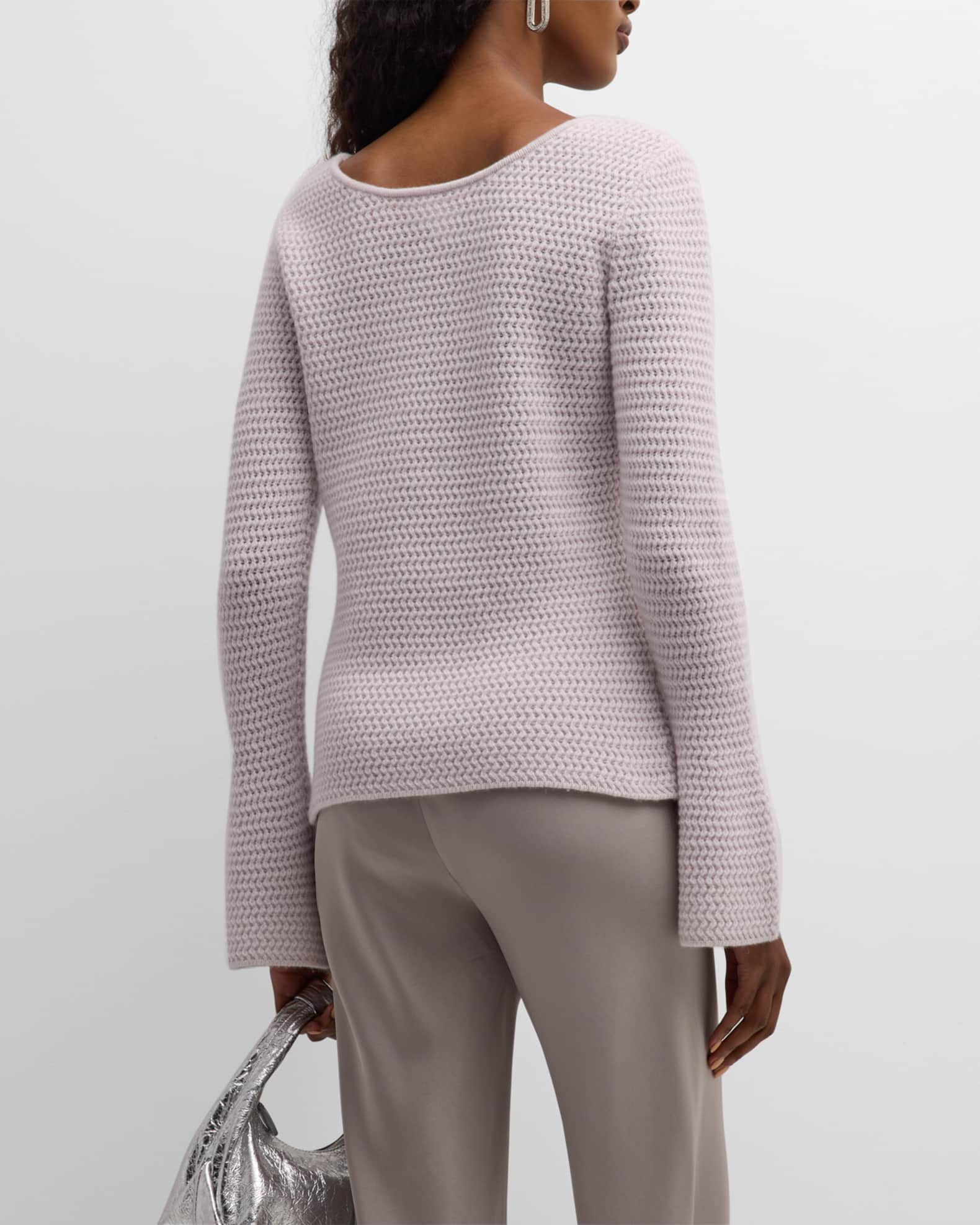 TSE Cashmere Recycled Cashmere Cutout Knit Sweater | Neiman Marcus