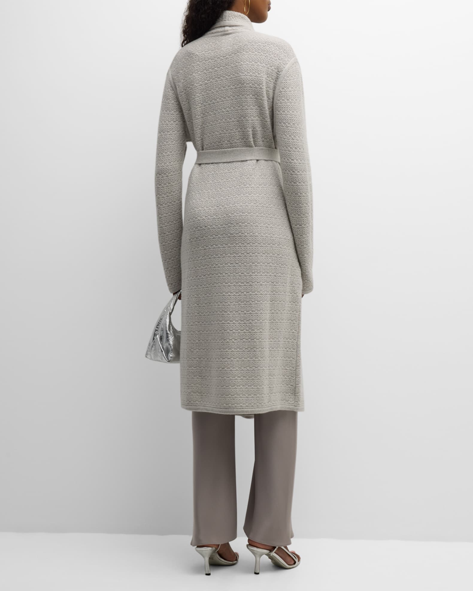 TSE Cashmere Cashmere Textured Open-Front Cardigan | Neiman Marcus