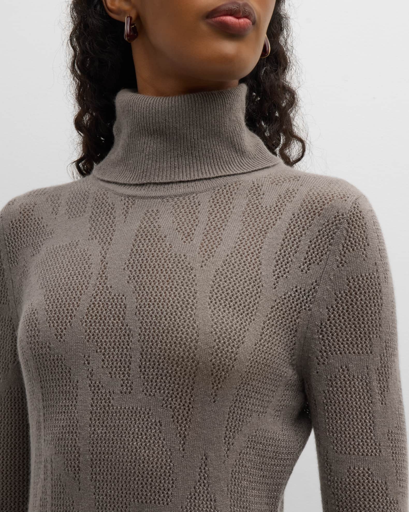 TSE Cashmere Cashmere Ribbed Turtleneck Midi Dress | Neiman Marcus