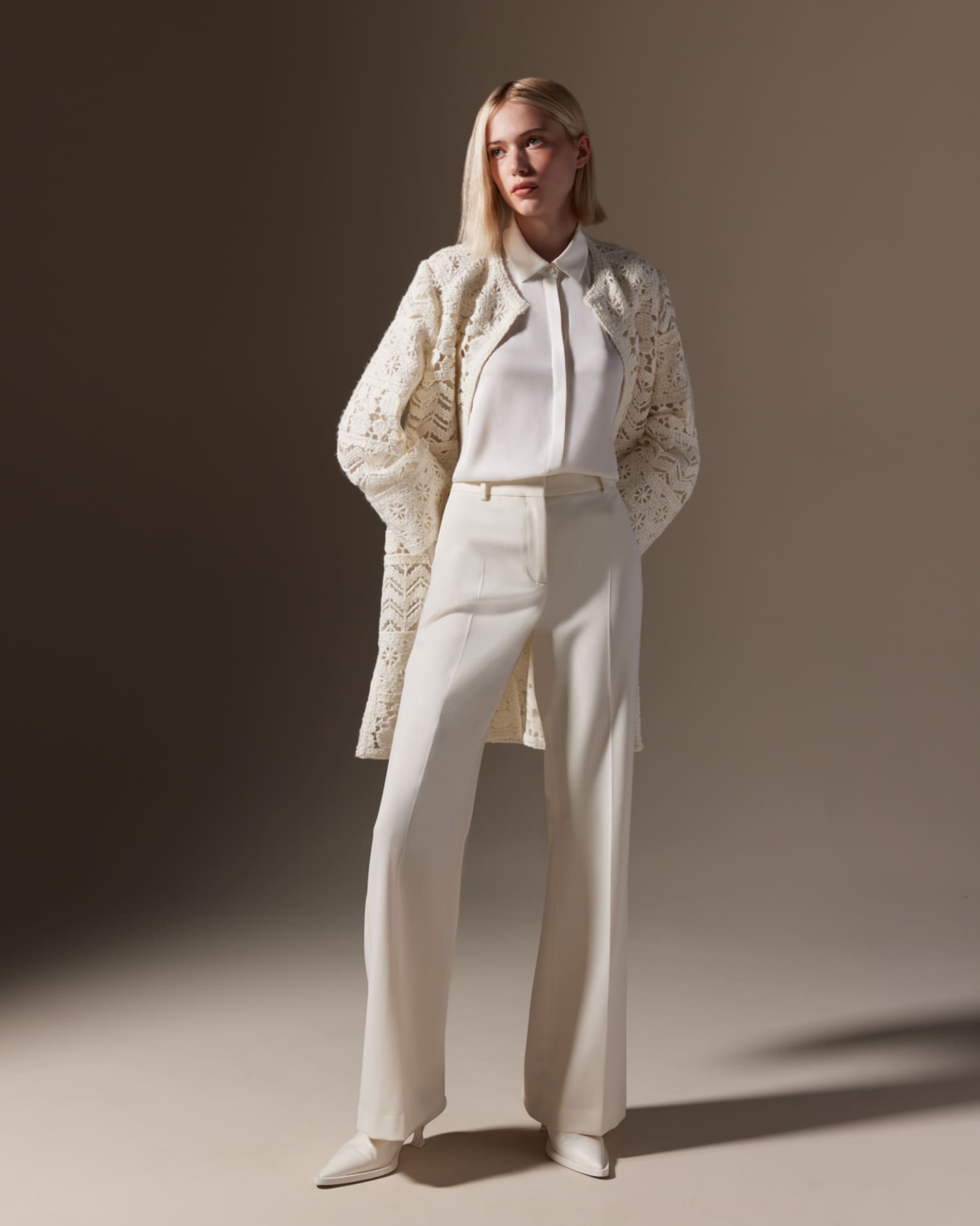 Kobi Halperin Larissa Split-Cuff Button-Down Blouse | Neiman Marcus