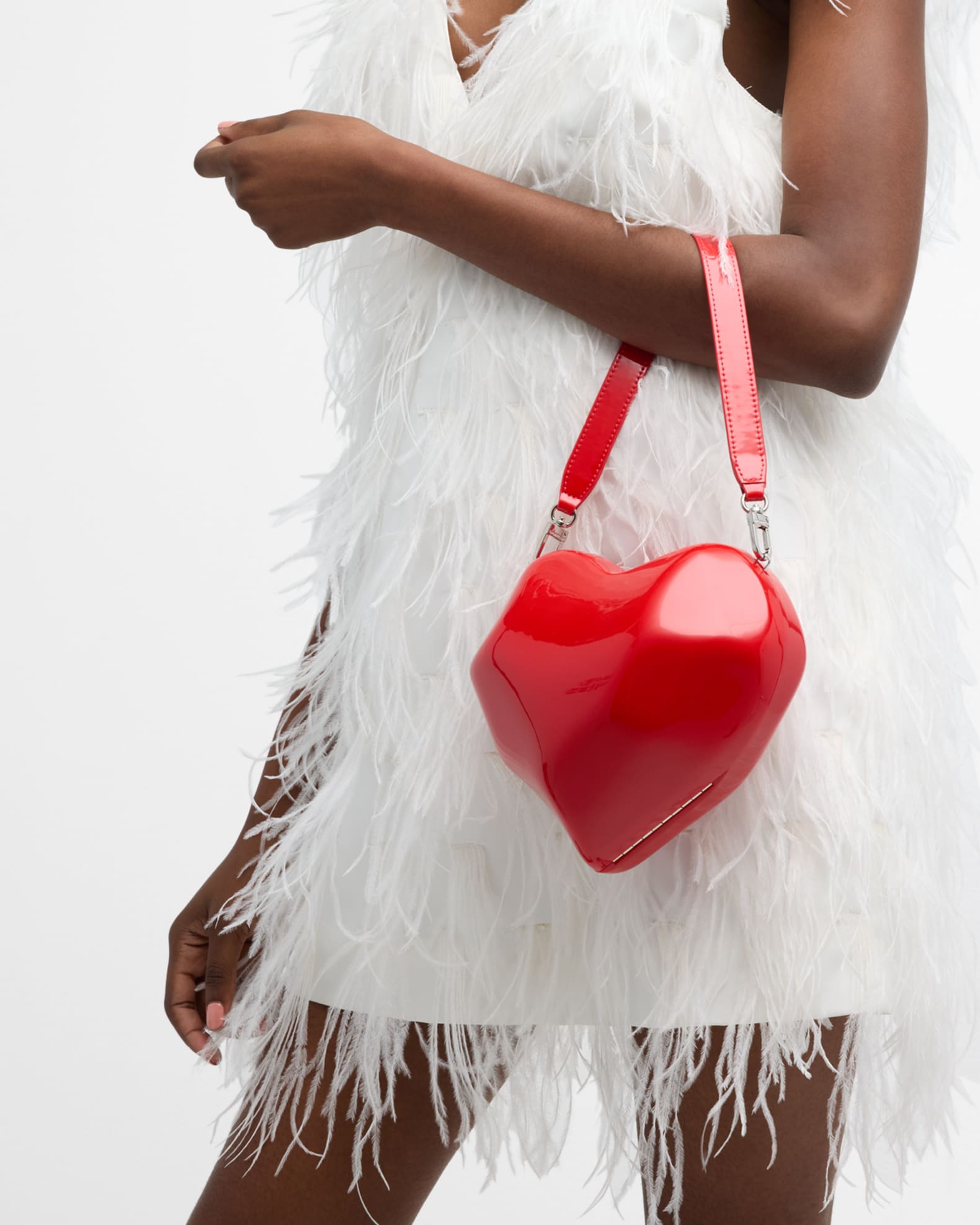 SIMONMILLER Molded Heart Top-Handle Bag | Neiman Marcus