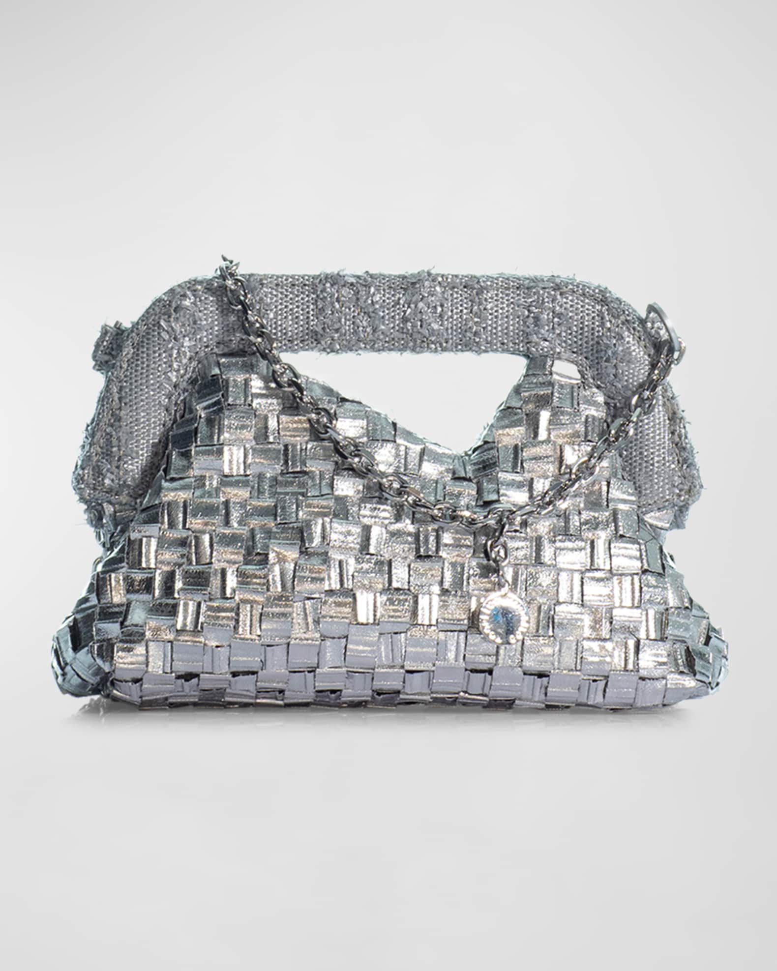 Kooreloo The Mini Mediterraneo Metallic Woven Clutch Bag | Neiman Marcus