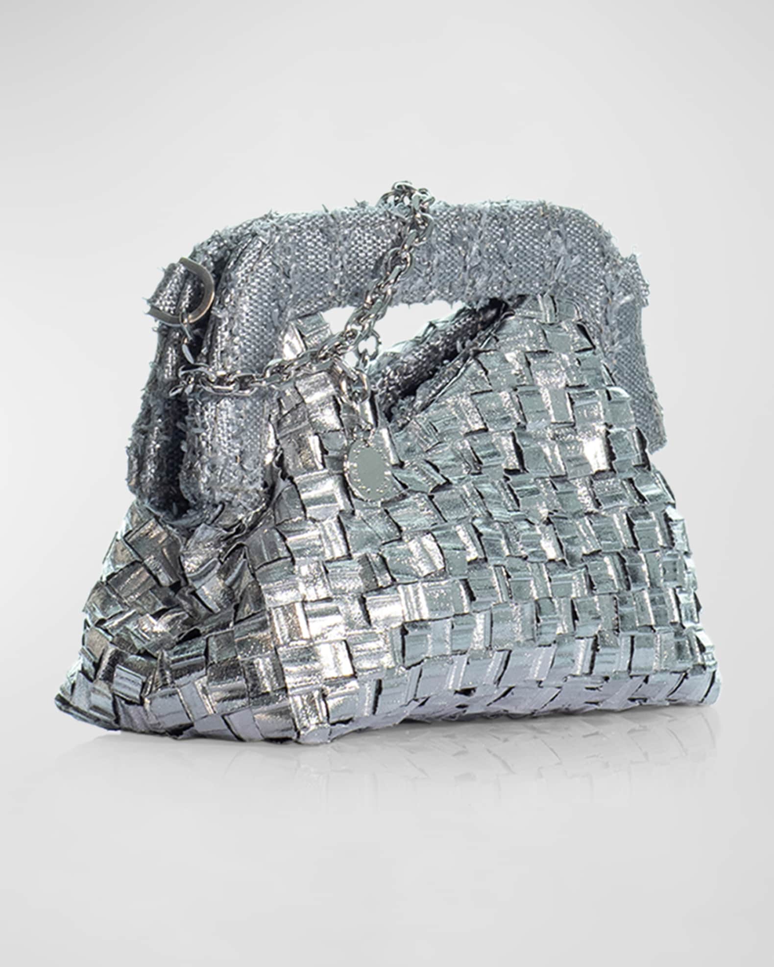 Kooreloo The Mini Mediterraneo Metallic Woven Clutch Bag | Neiman Marcus