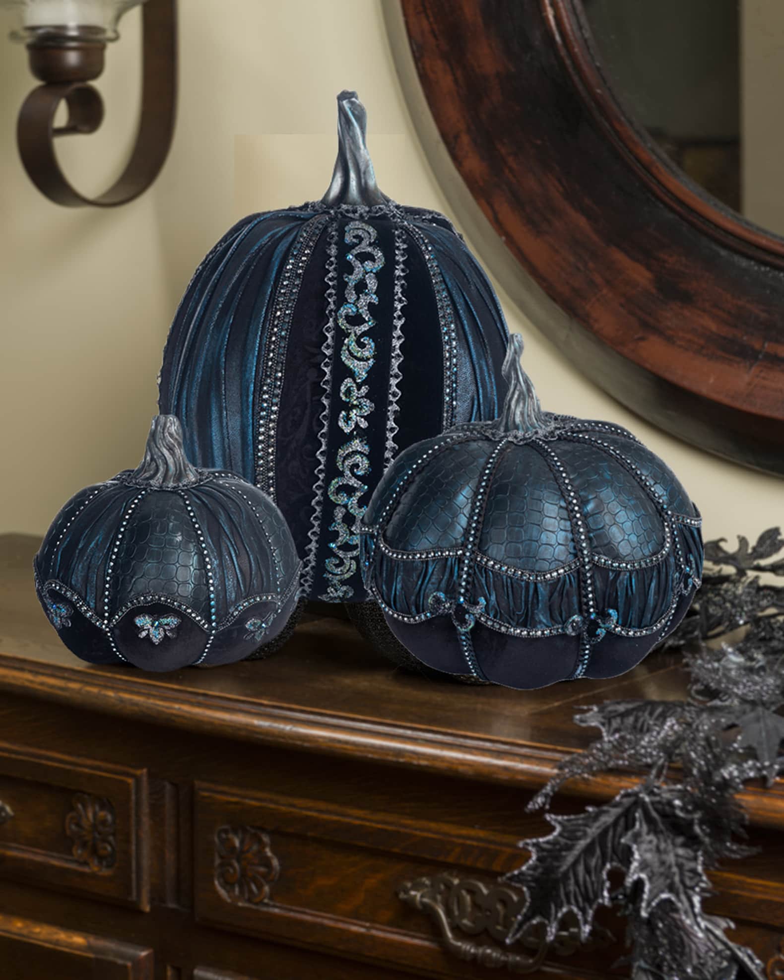 Katherine's Collection Seers & Takers Halloween Pumpkins, Set of 3 ...