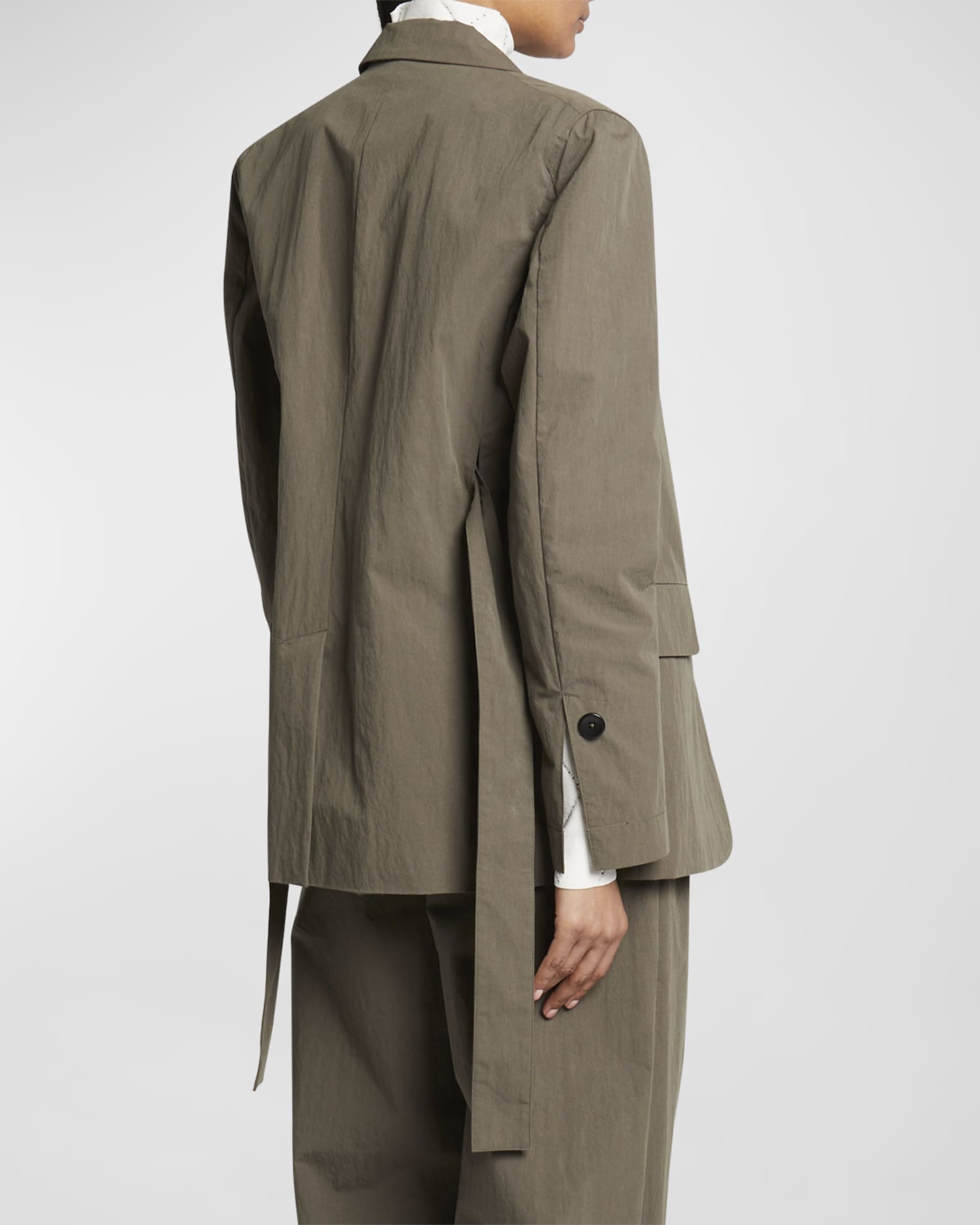 Proenza Schouler White Label Technical Cotton Suiting Blazer | Neiman ...