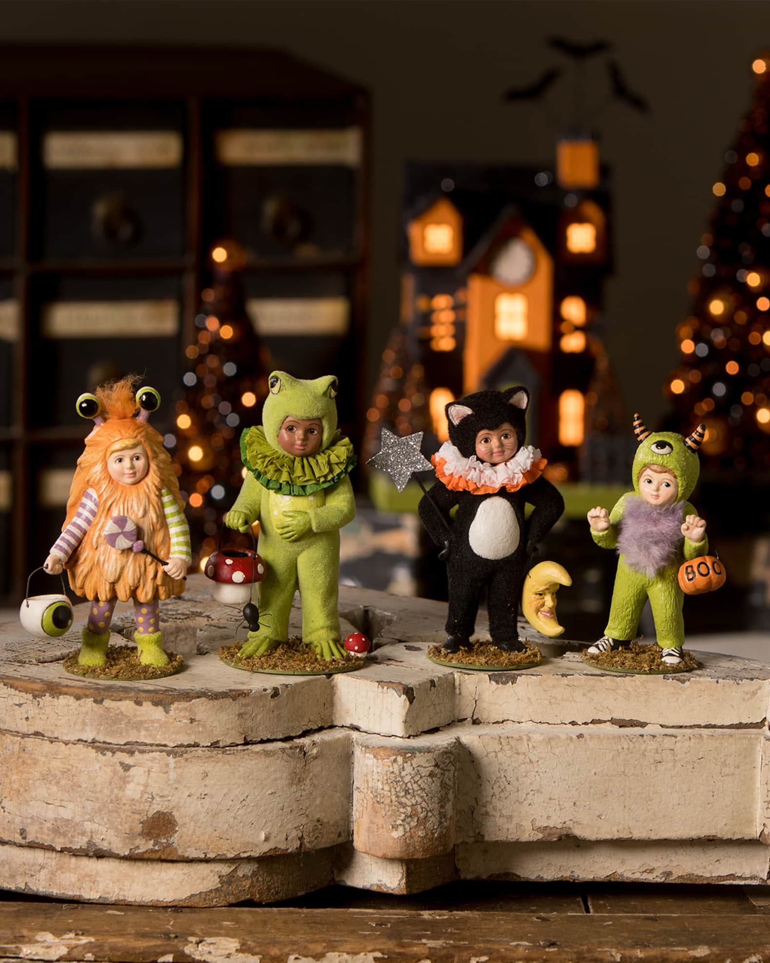 Bethany Lowe Dressed Up Madeline Halloween Cat | Neiman Marcus