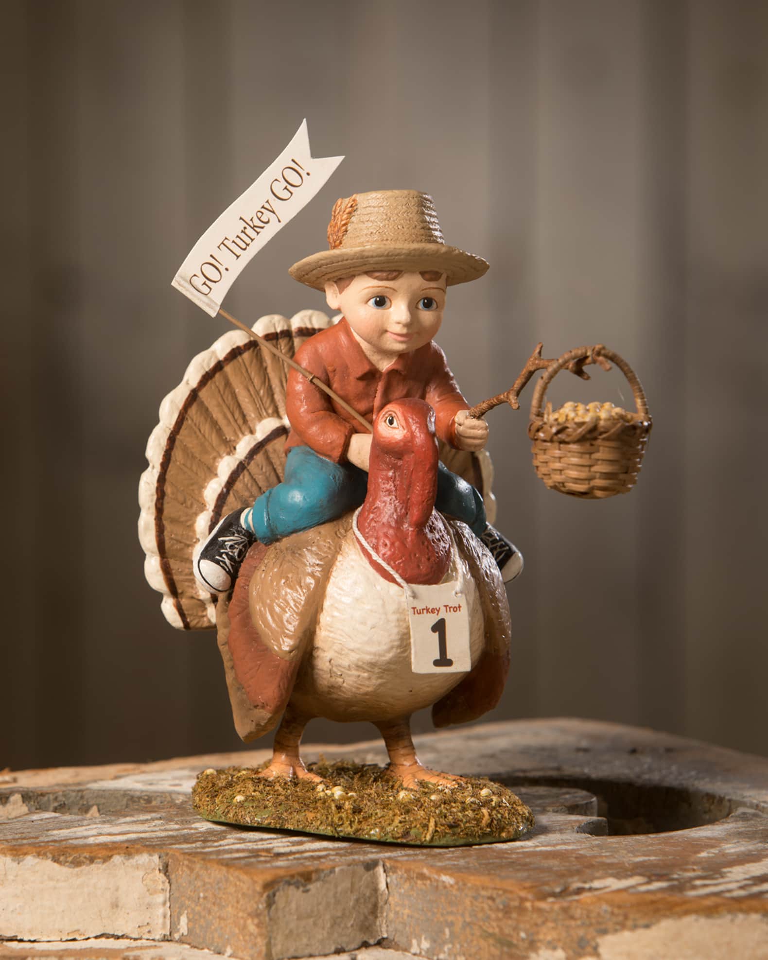BETHANY LOWE DESIGNS Turkey Trot Tucker Thanksgiving Accent | Neiman Marcus