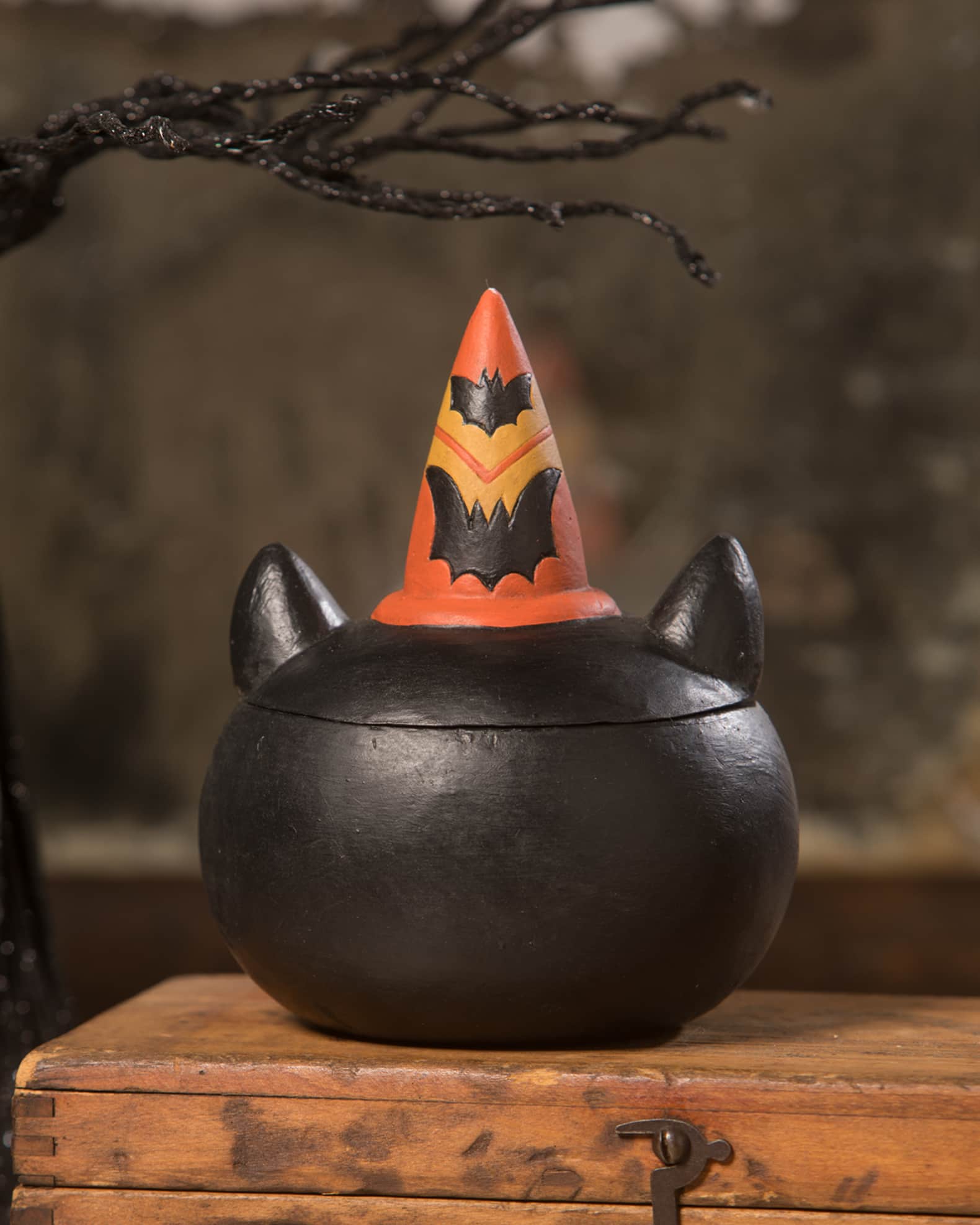 Bethany Lowe Batty Barnum Halloween Container | Neiman Marcus