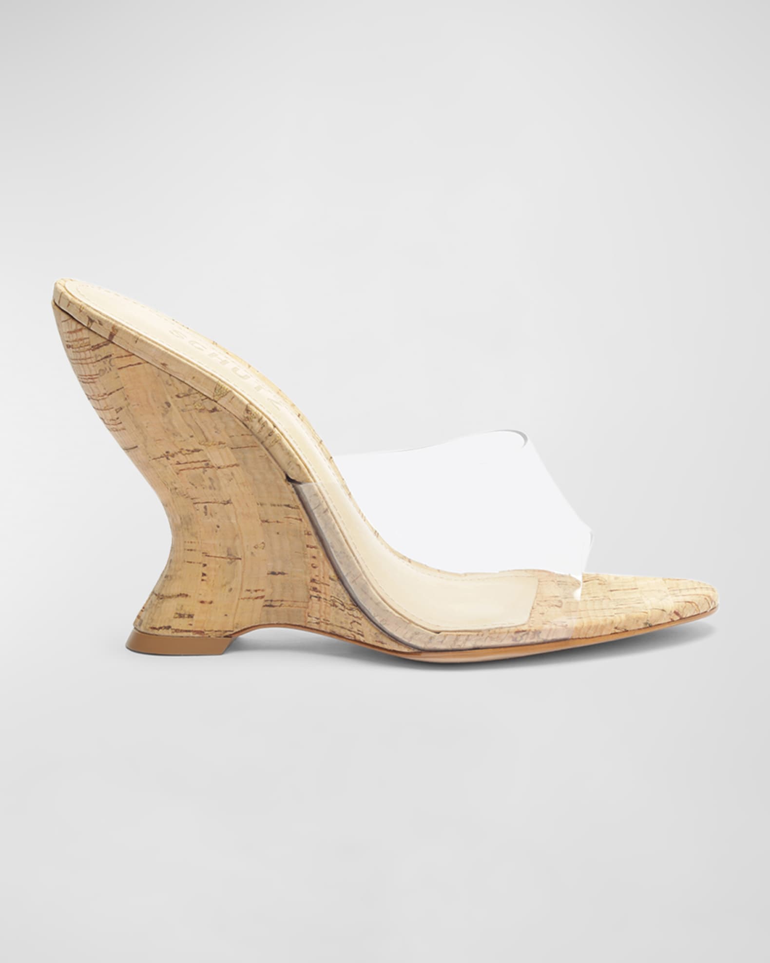 Schutz Aprill Vinyl Wedge Sandals | Neiman Marcus