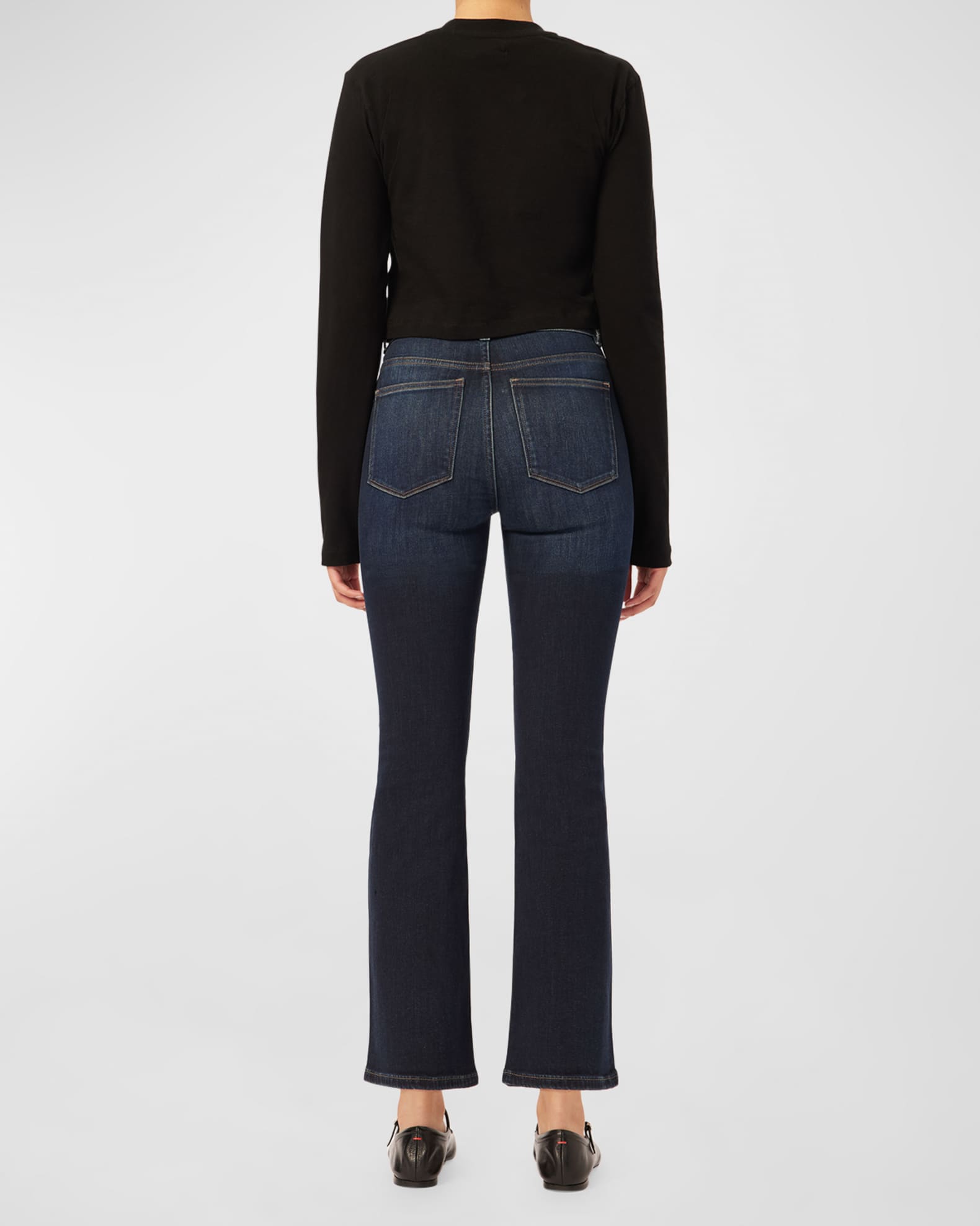 DL1961 Bridget Bootcut High Rise Instasculpt Crop Jeans | Neiman Marcus