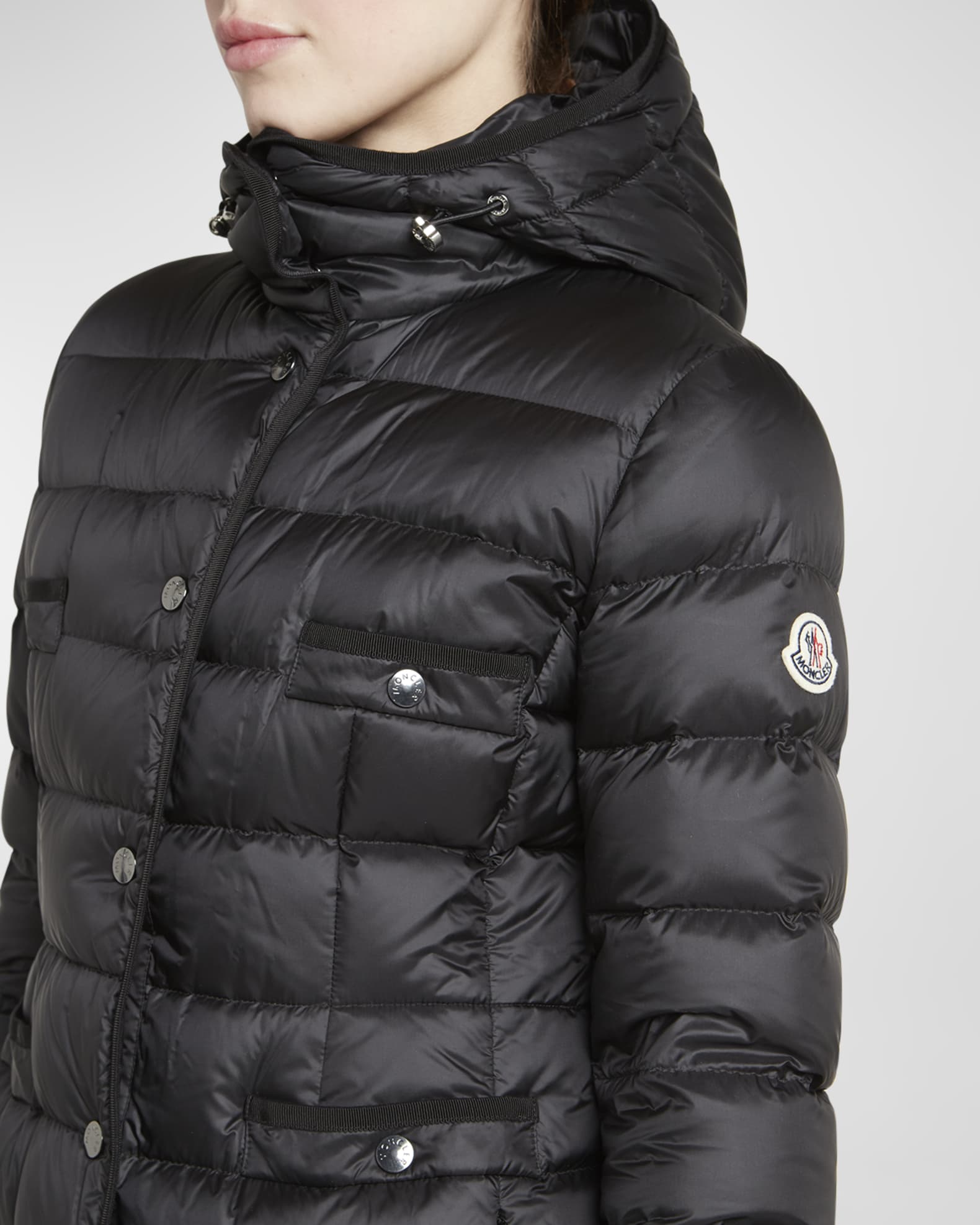 Moncler Hirma Hooded Long Puffer Jacket | Neiman Marcus