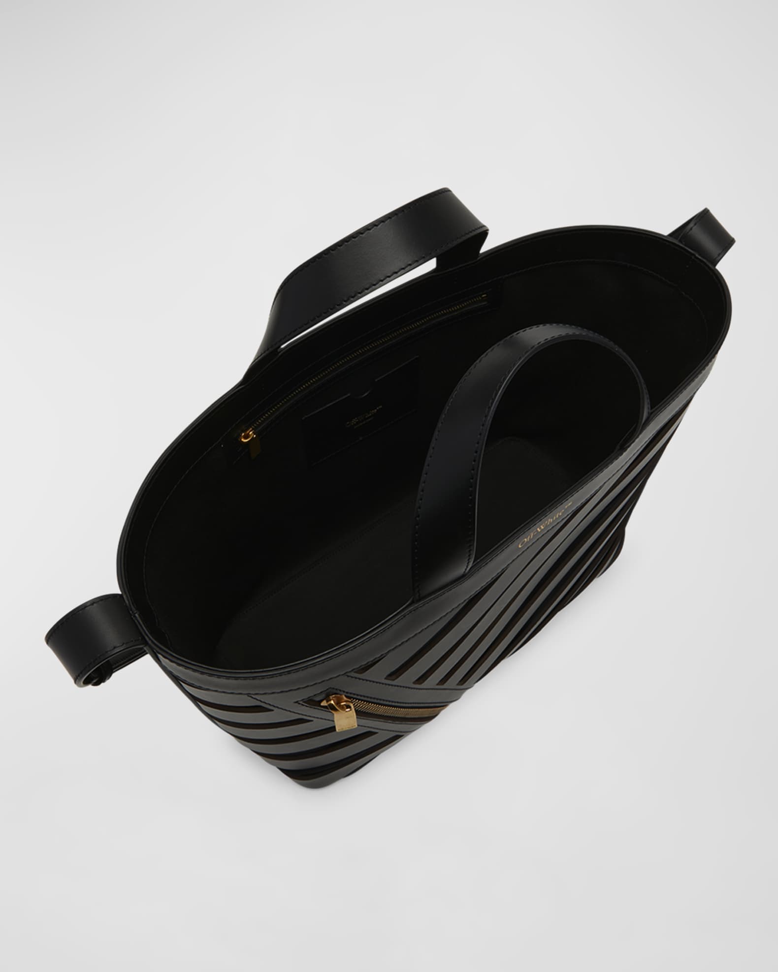 Off-White Small Cutout Diagonal Tote Bag | Neiman Marcus