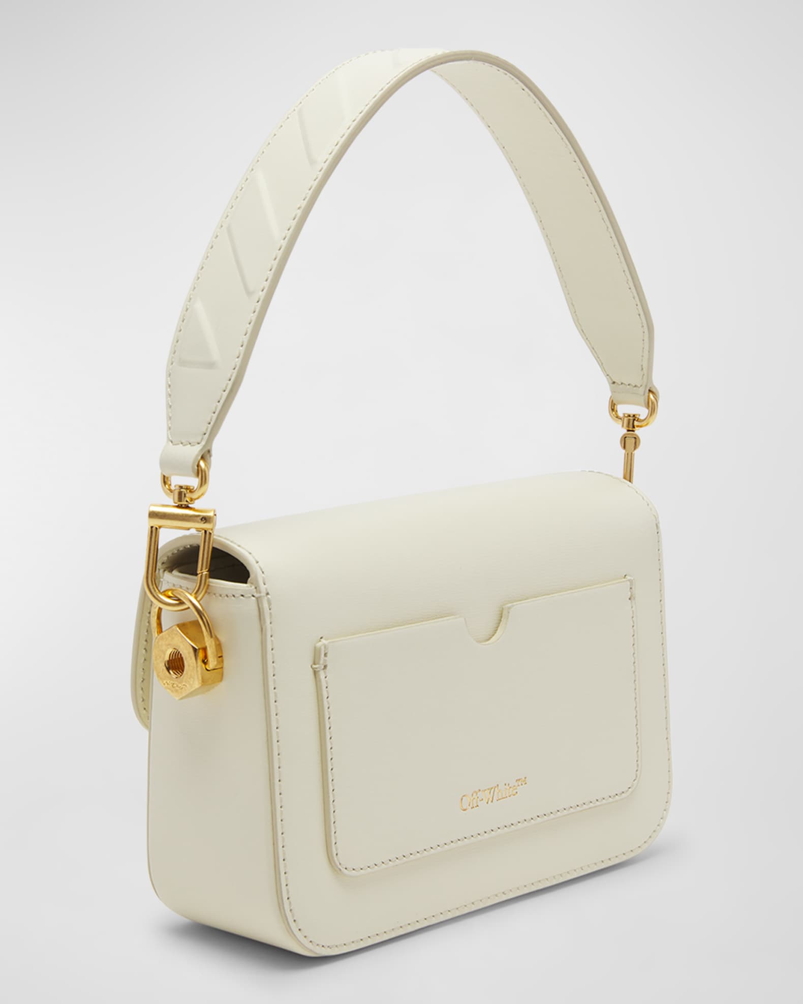 Off-White Binder Leather Shoulder Bag | Neiman Marcus