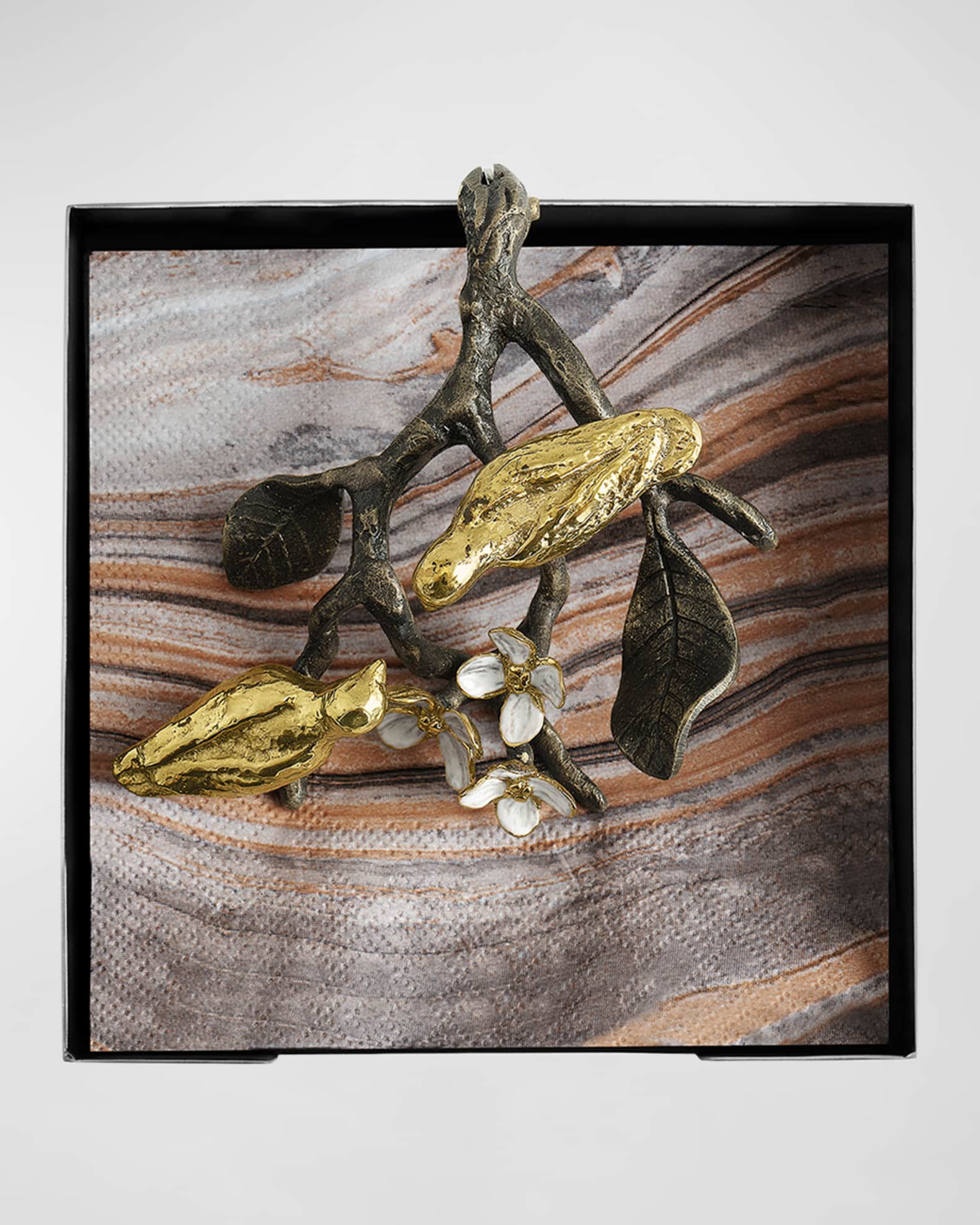 Michael Aram Lovebirds Cocktail Napkin Holder | Neiman Marcus