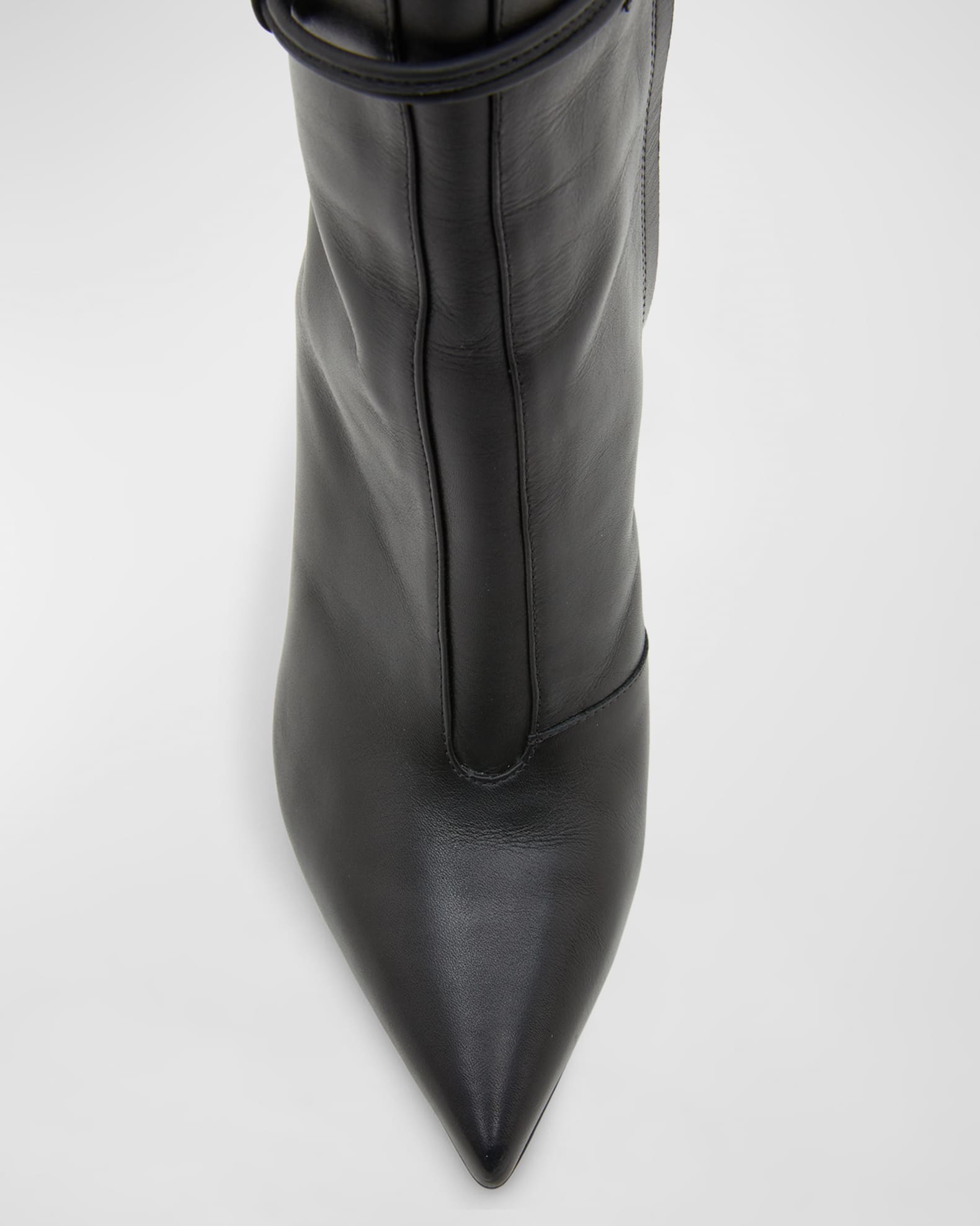 Balmain Alma Leather Button-Trio Booties | Neiman Marcus