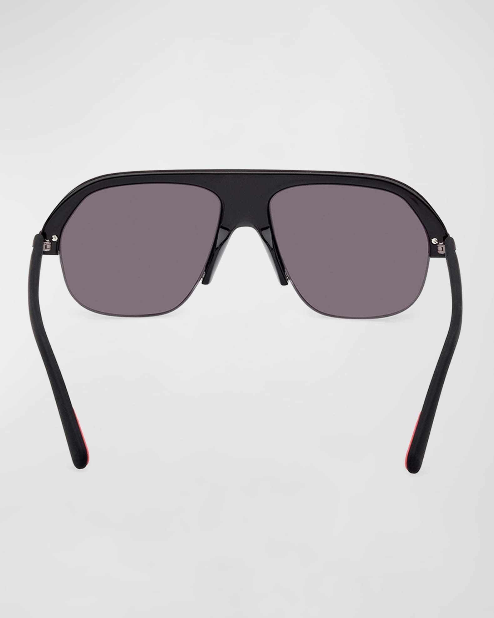 Moncler Semi-Rimmed Lodge Acetate & Plastic Aviator Sunglasses | Neiman ...
