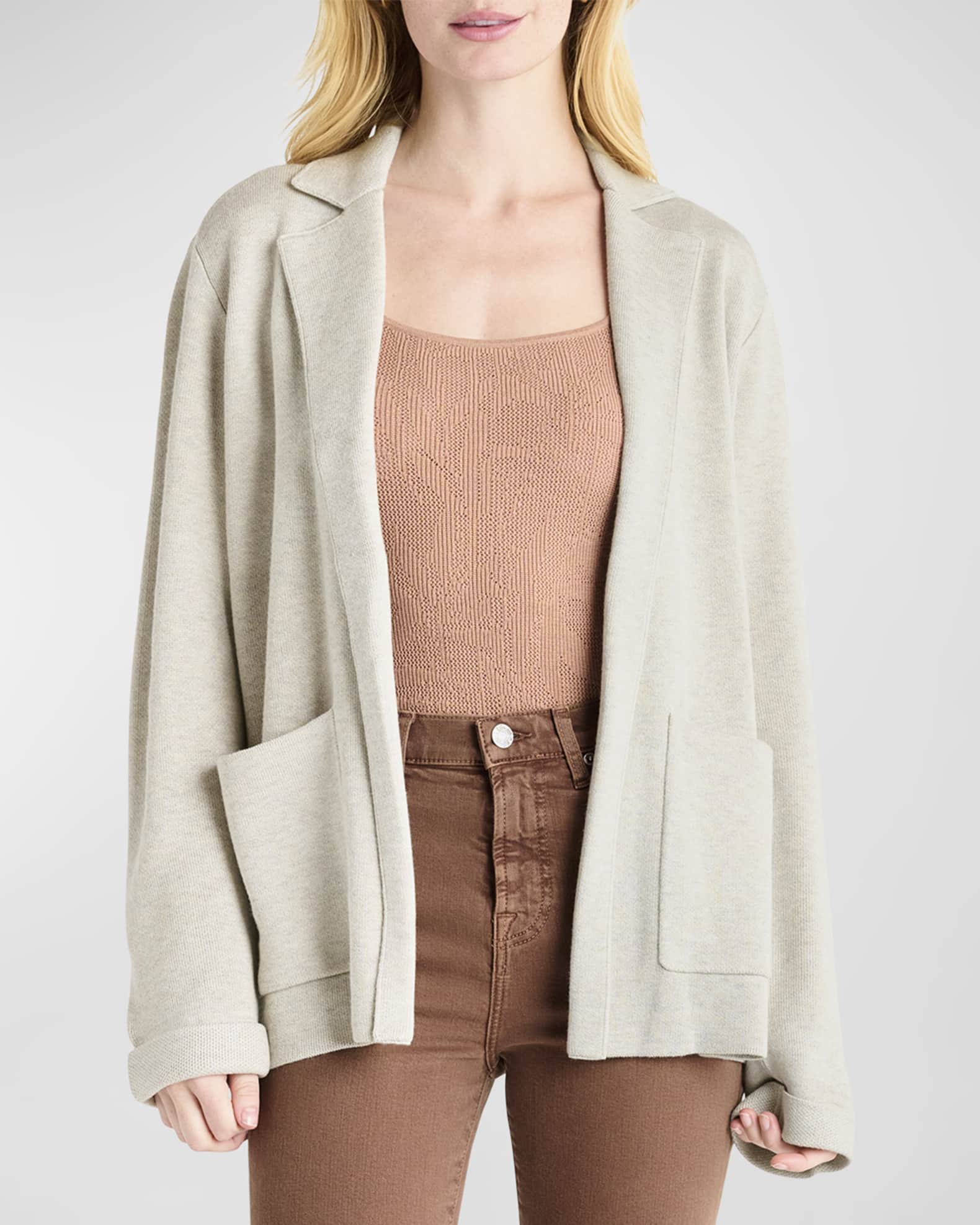 Splendid Estelle Open-Front Knit Jacket | Neiman Marcus