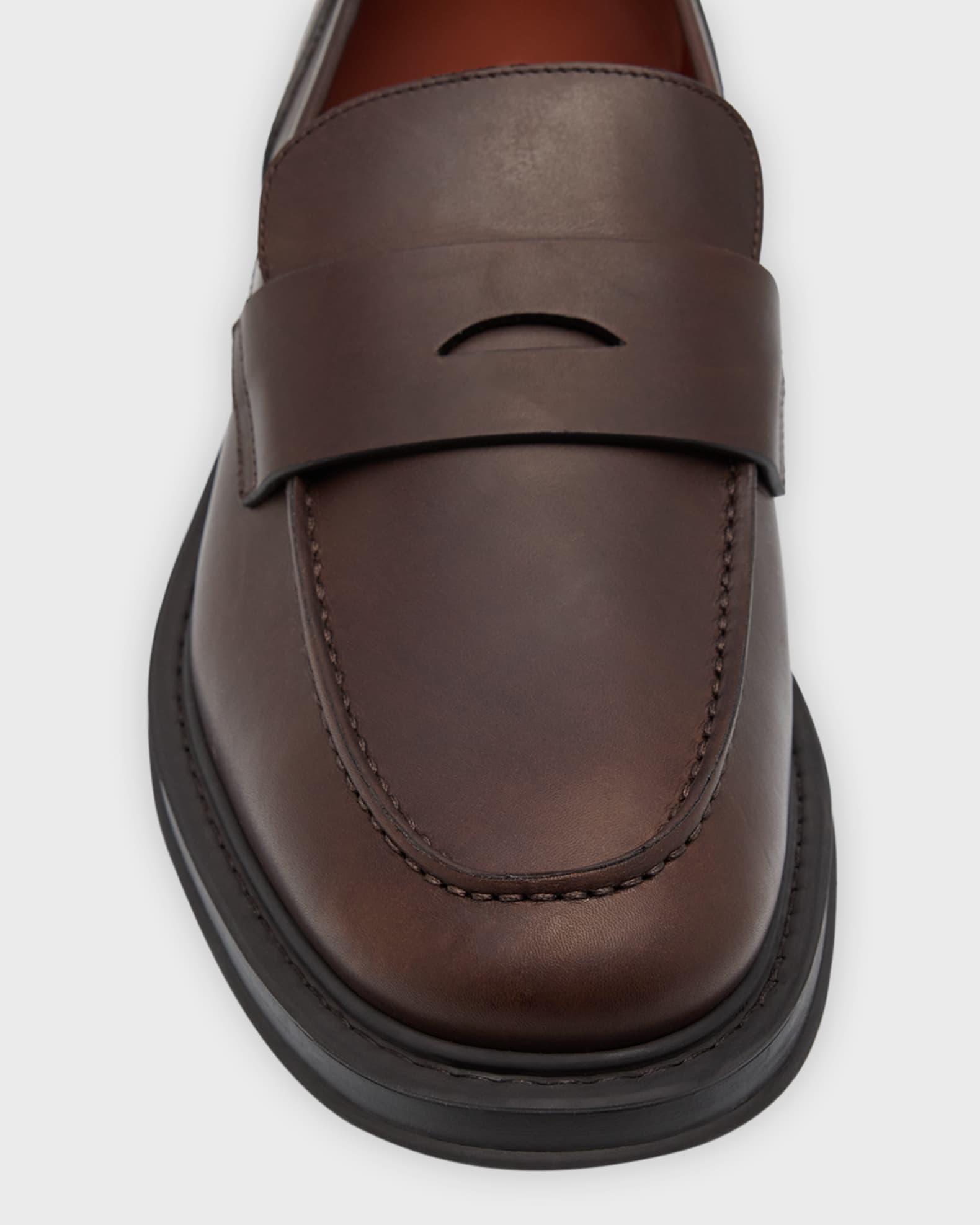 Loro Piana Men's Travis Leather Penny Loafers | Neiman Marcus