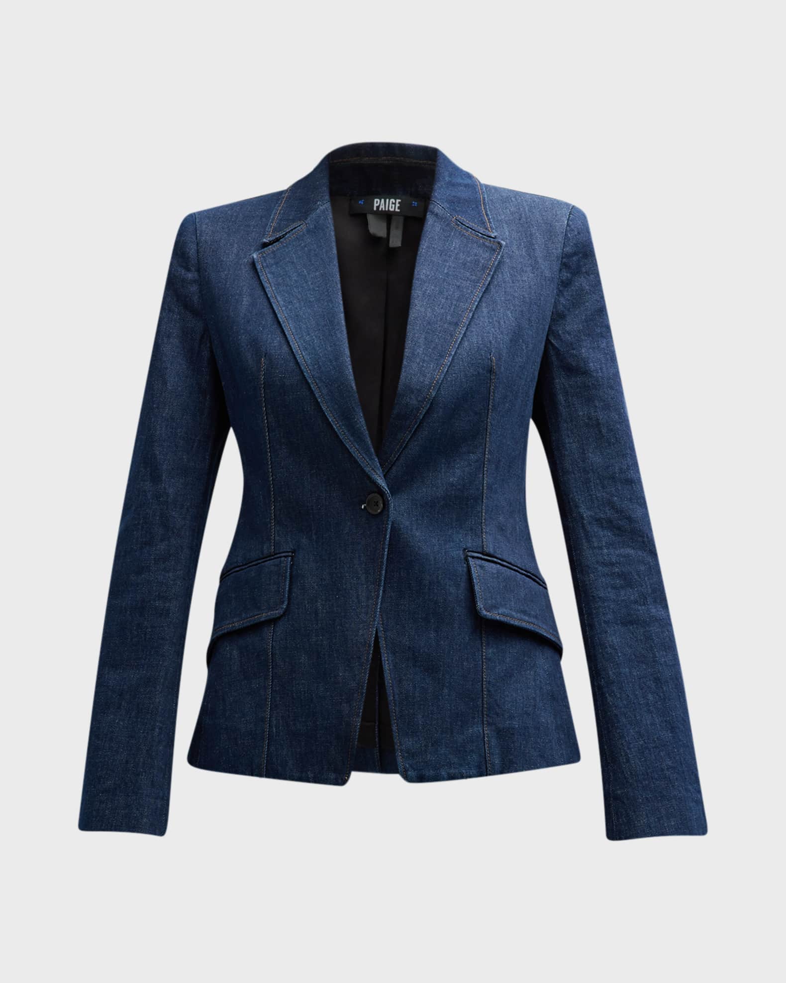 PAIGE Carmen Denim Blazer | Neiman Marcus