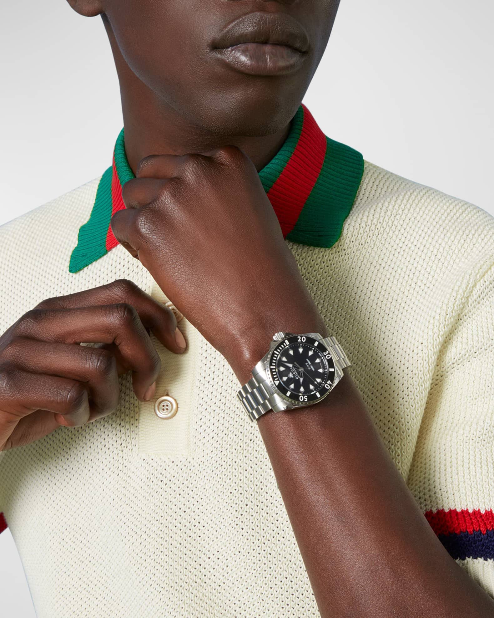 Gucci Men's Gucci Dive Bracelet Watch, 40mm | Neiman Marcus