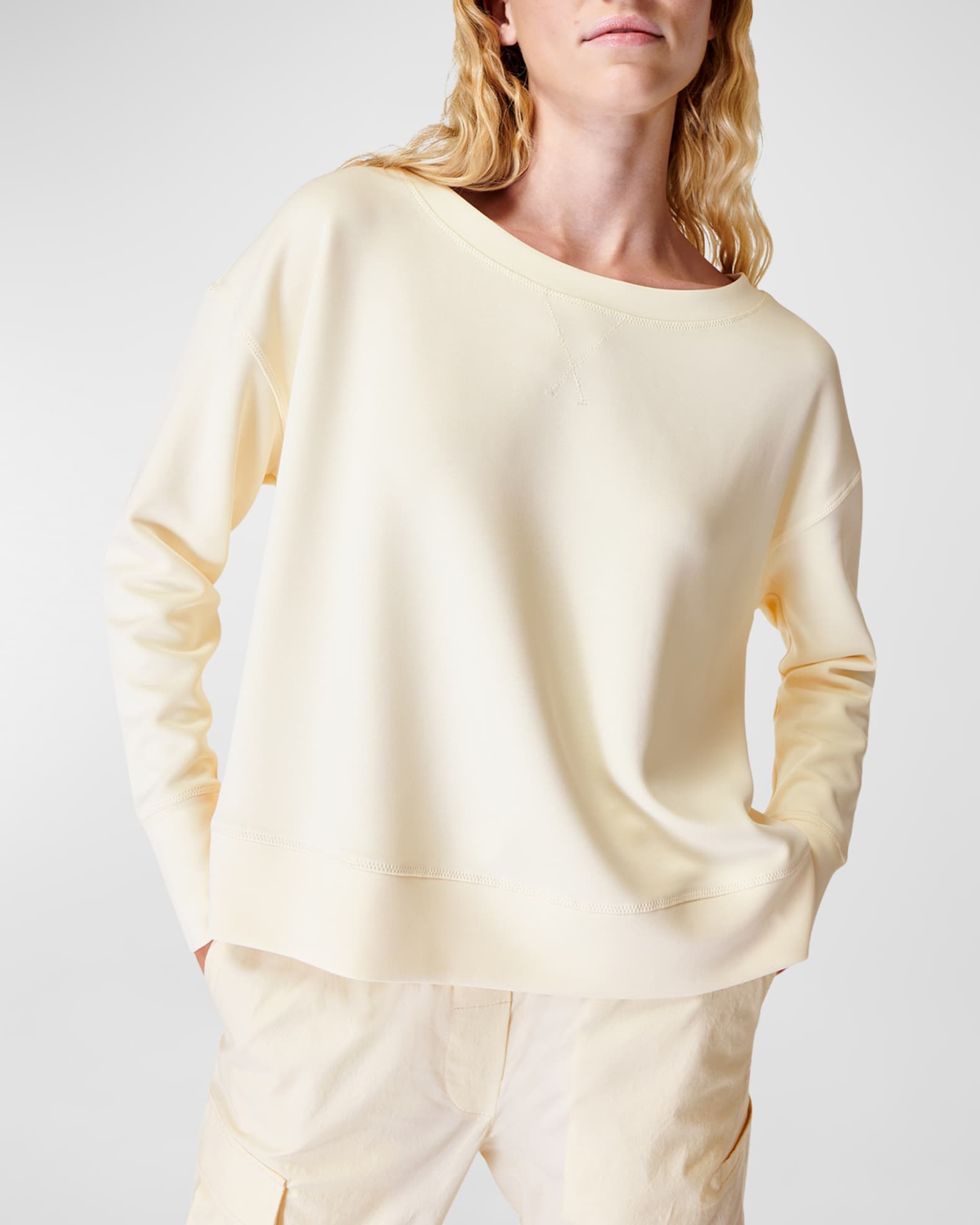 Sweaty Betty Sand Wash CloudWeight Pullover | Neiman Marcus