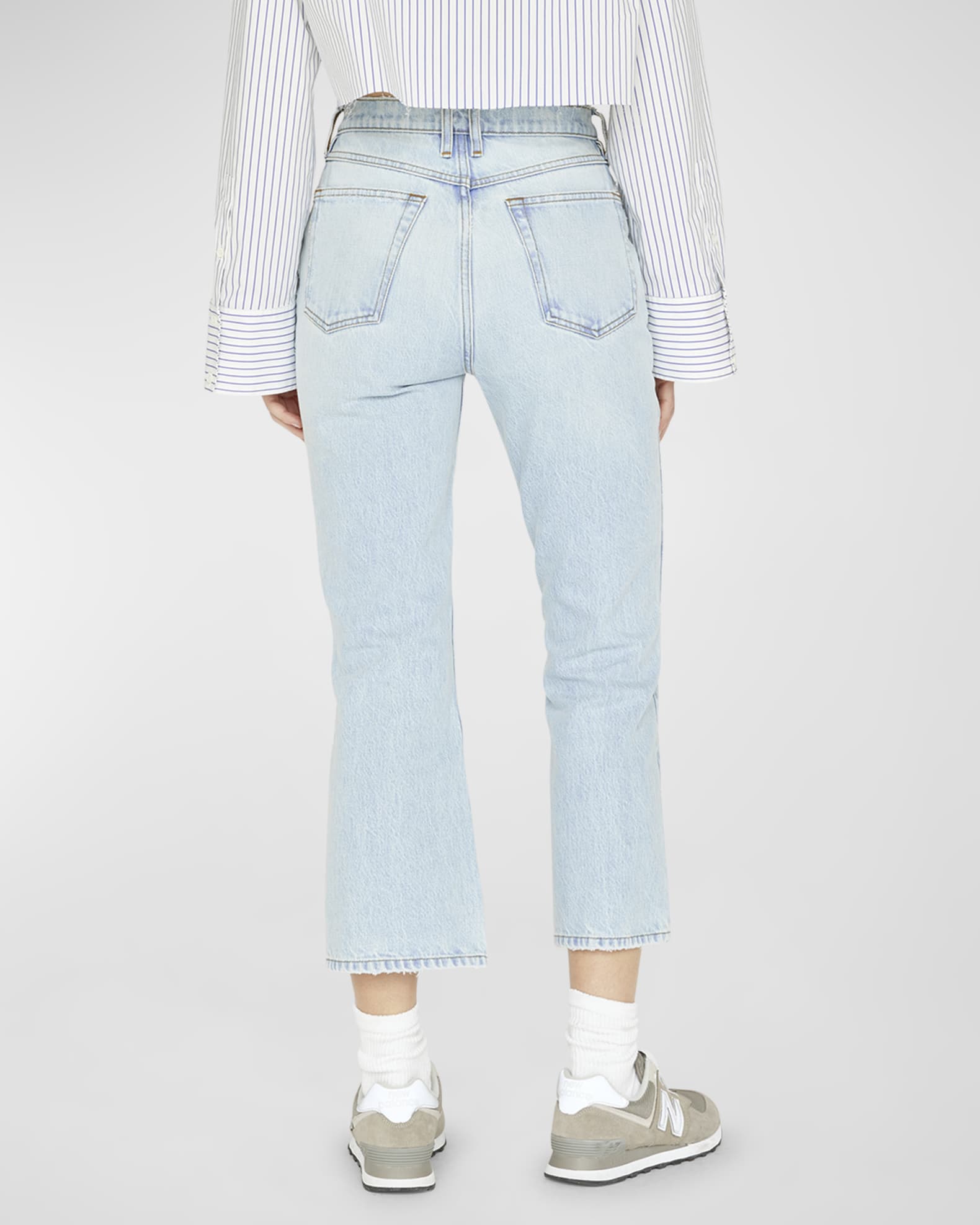 FRAME Le High N Tight Cropped Mini Bootcut Jeans | Neiman Marcus