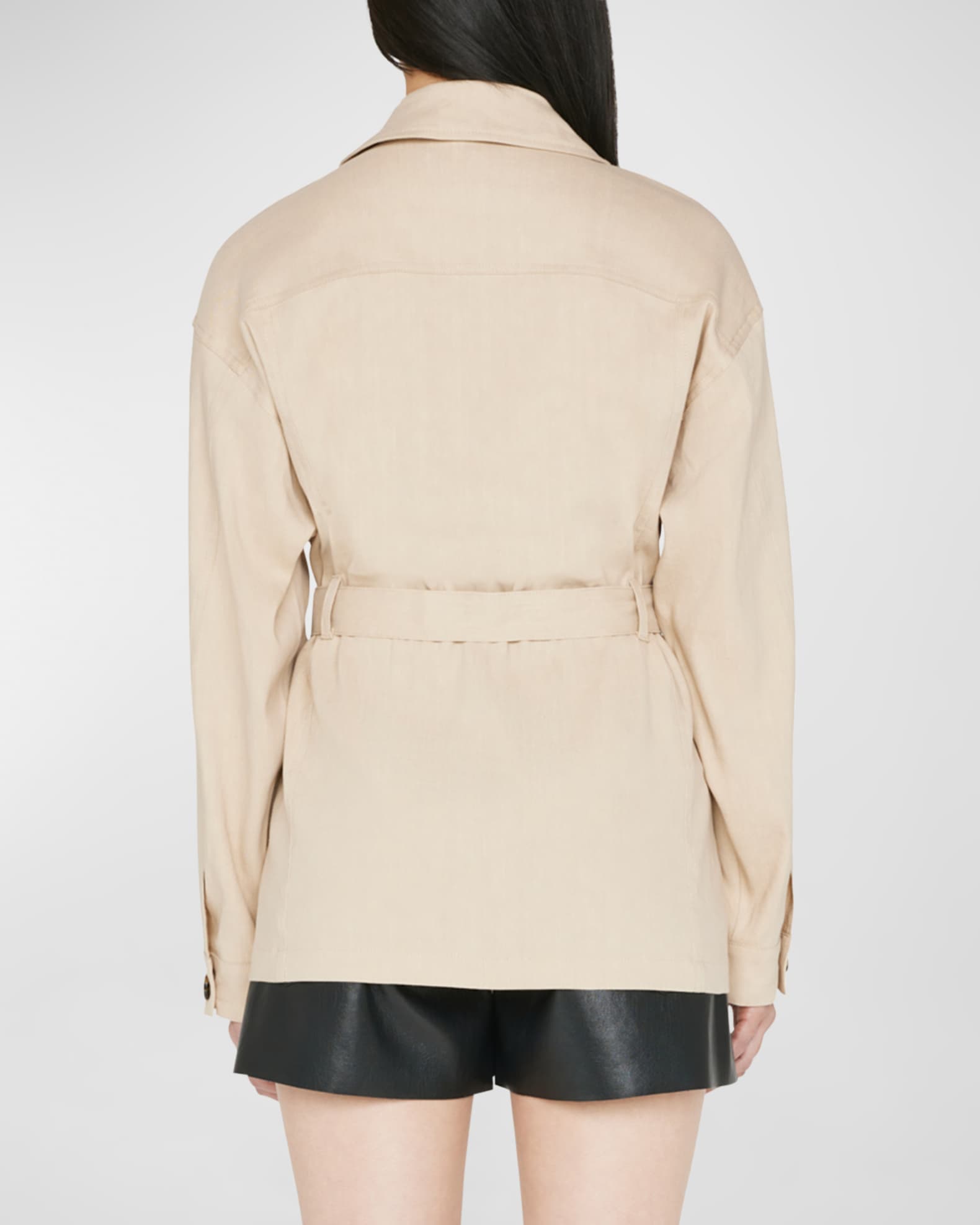 FRAME Belted Cargo Jacket | Neiman Marcus