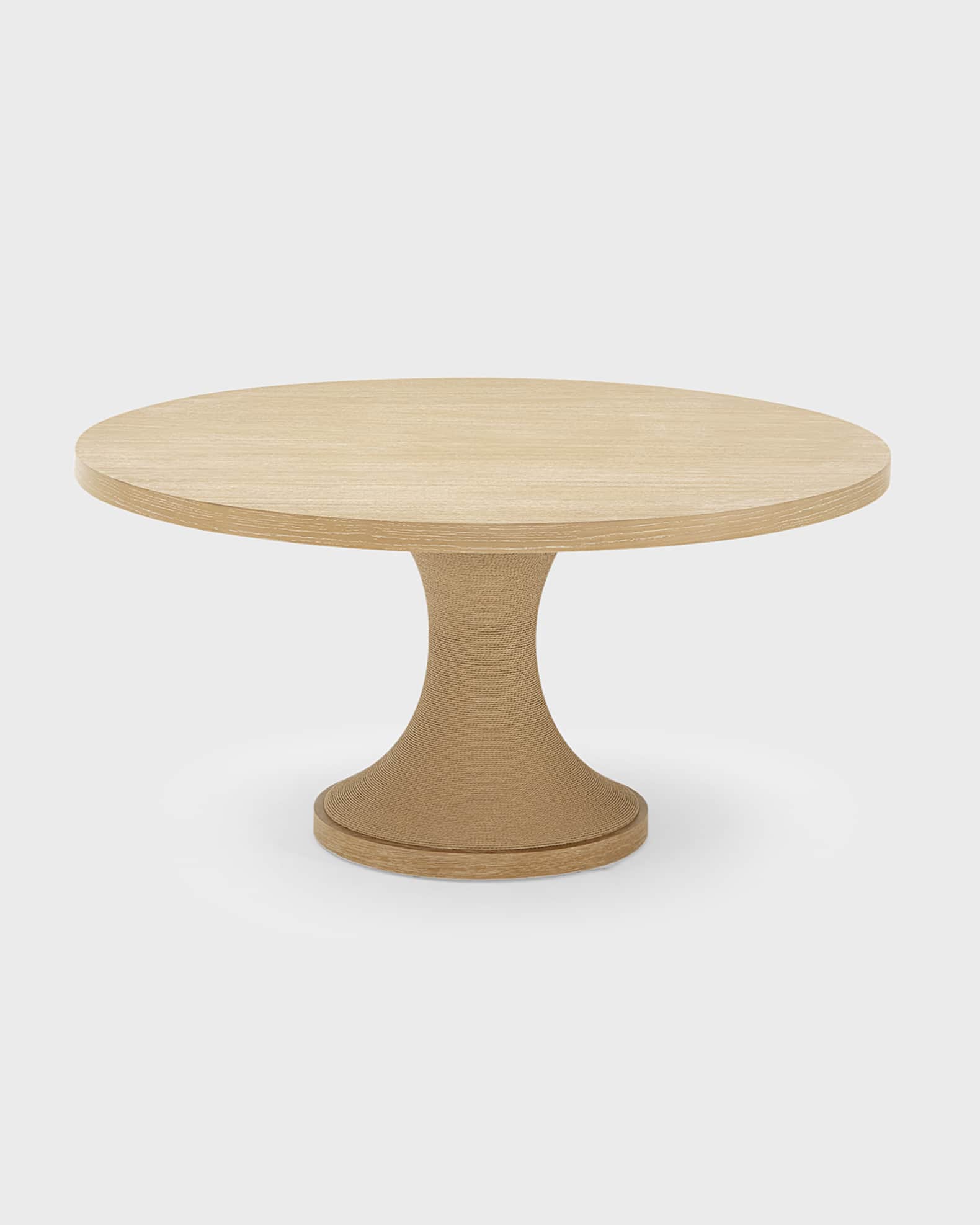 Worlds Away Erina Rope-Wrapped Dining Table - 60" | Neiman Marcus