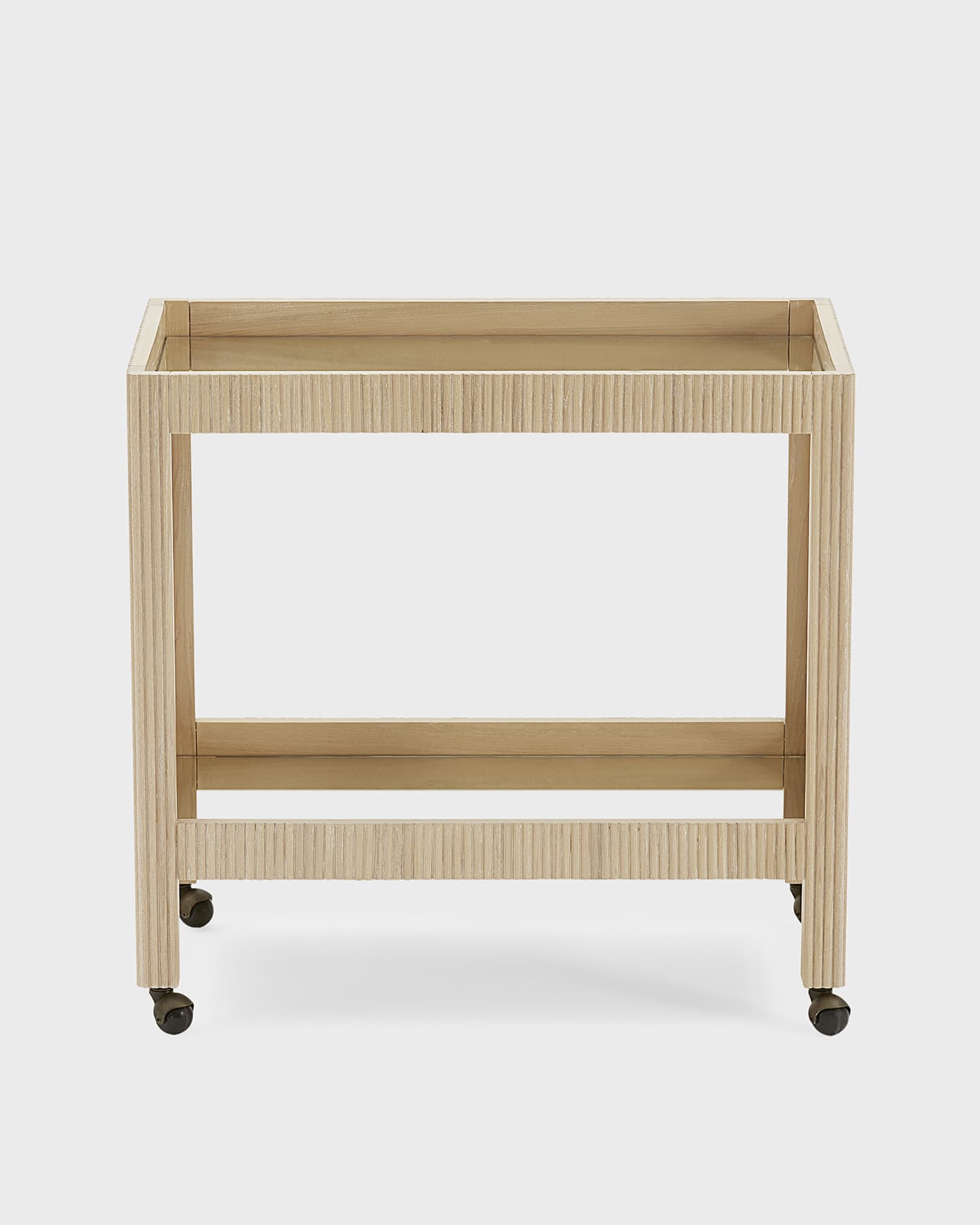 Worlds Away Brocke Fluted Bar Cart | Neiman Marcus