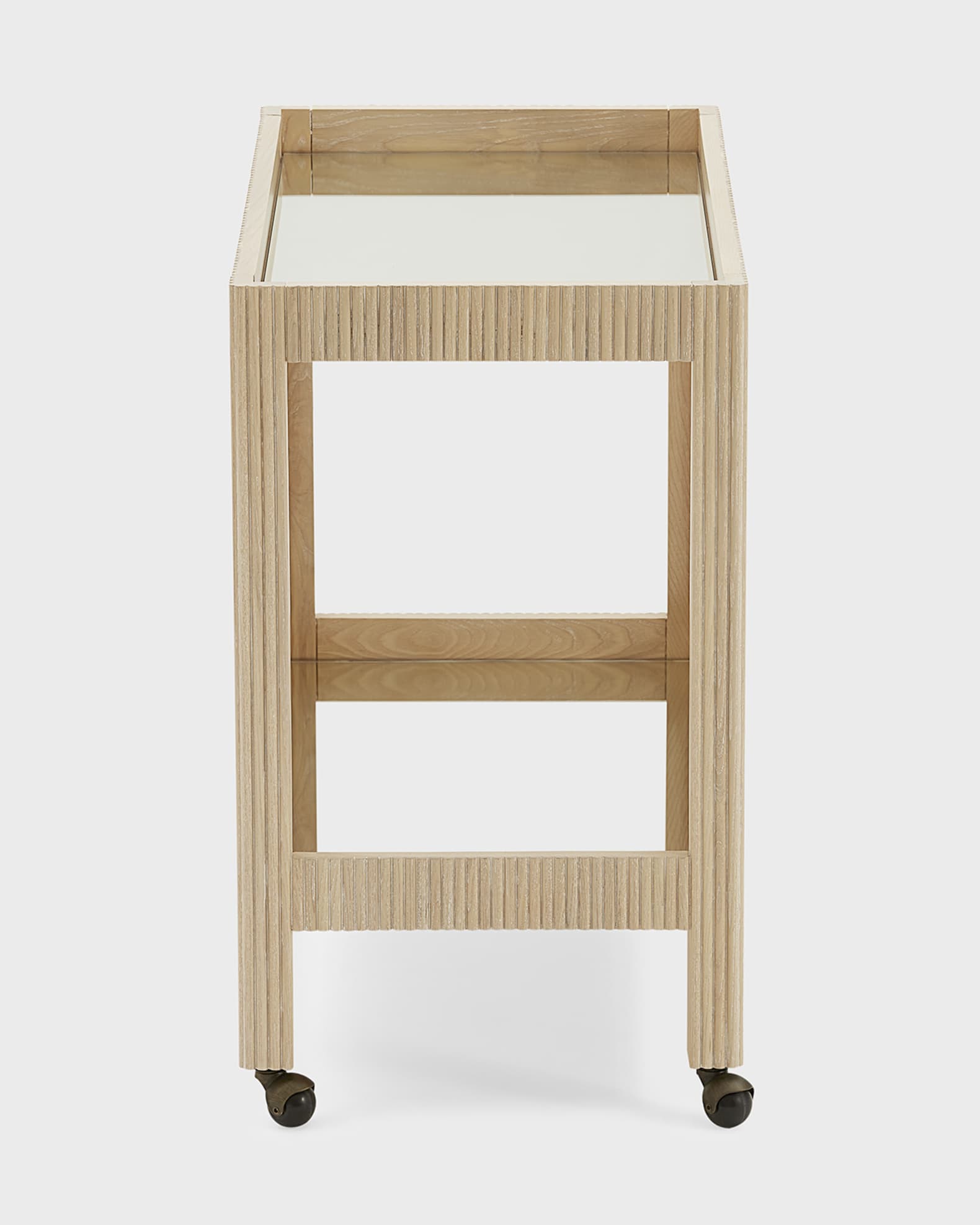 Worlds Away Brocke Fluted Bar Cart | Neiman Marcus