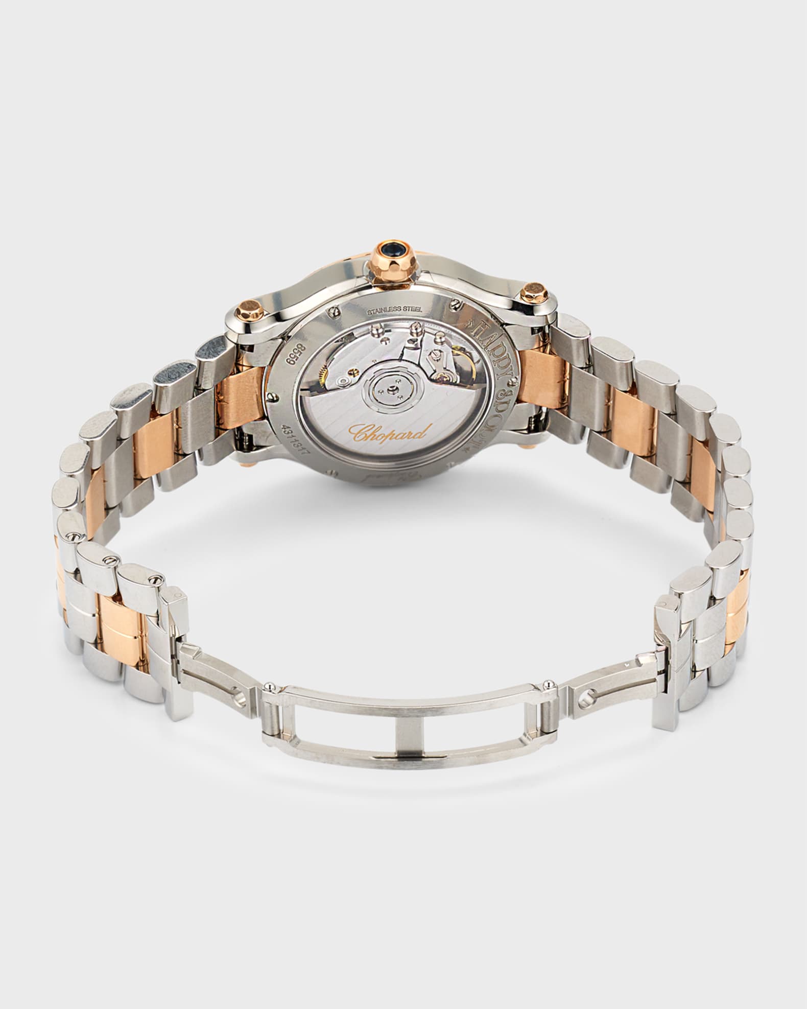 Chopard Happy Sport 36mm Two-Tone Diamond Bezel Watch | Neiman Marcus