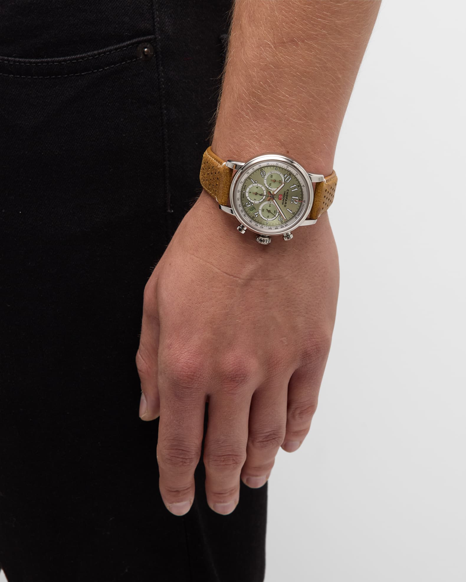 Chopard Mille Miglia 40mm Classic Chronograph Green Dial Watch | Neiman ...