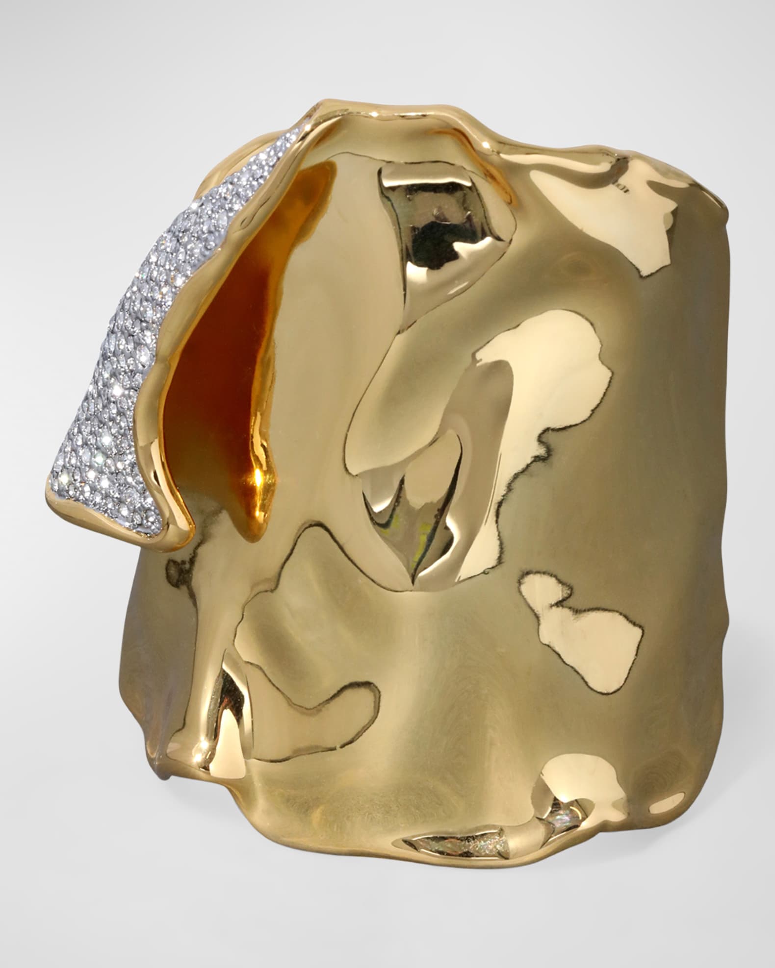 Alexis Bittar Solanales Crystal Folded Cuff Bracelet | Neiman Marcus