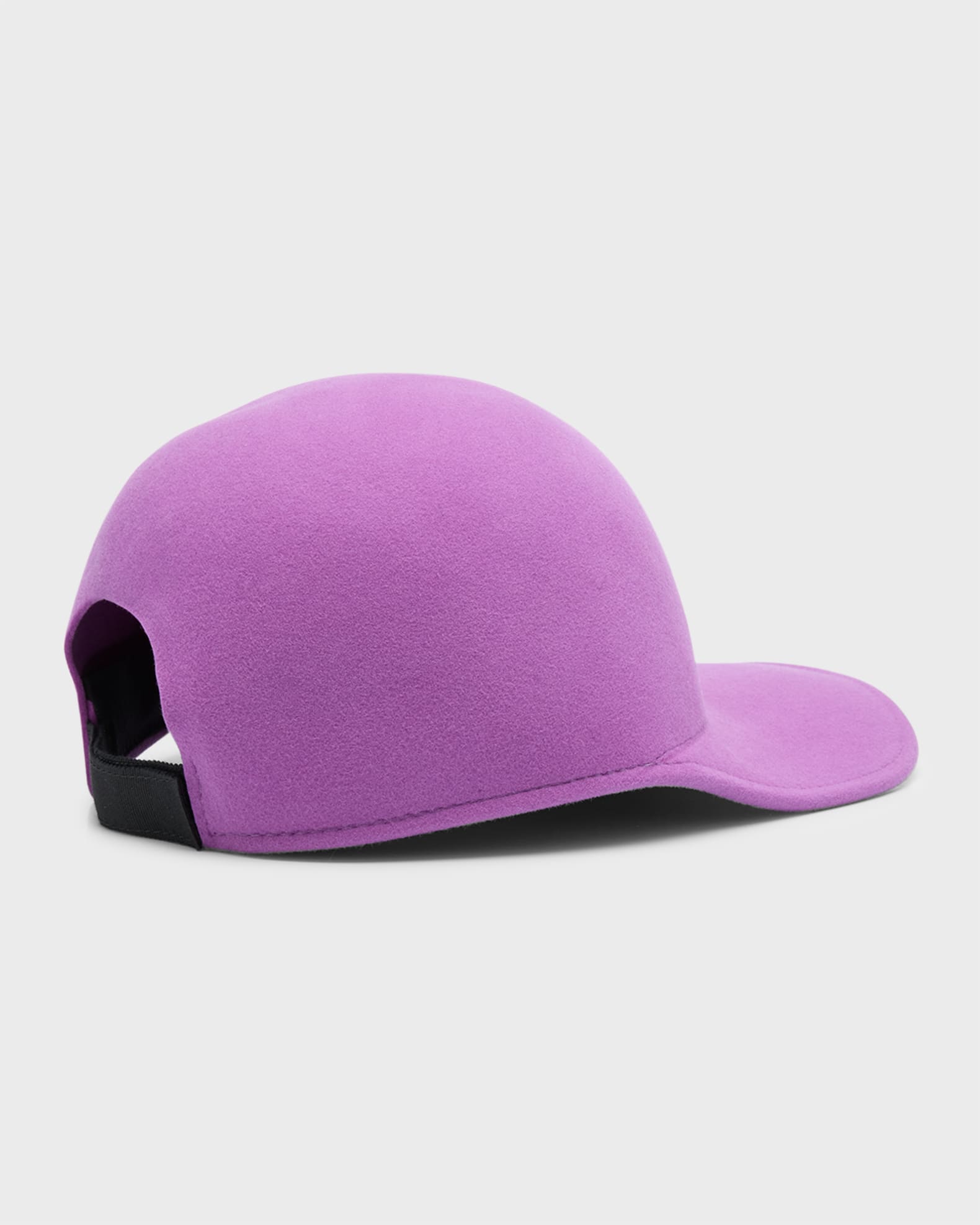 Maison Michel Tiger Amethyst Purple Felt Baseball Cap | Neiman Marcus