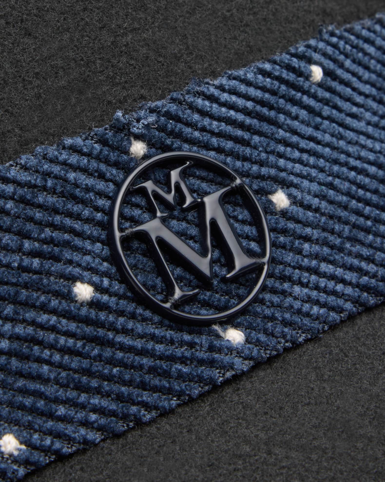 Maison Michel Arsene Felt Bucket Hat Denim Ribbon | Neiman Marcus