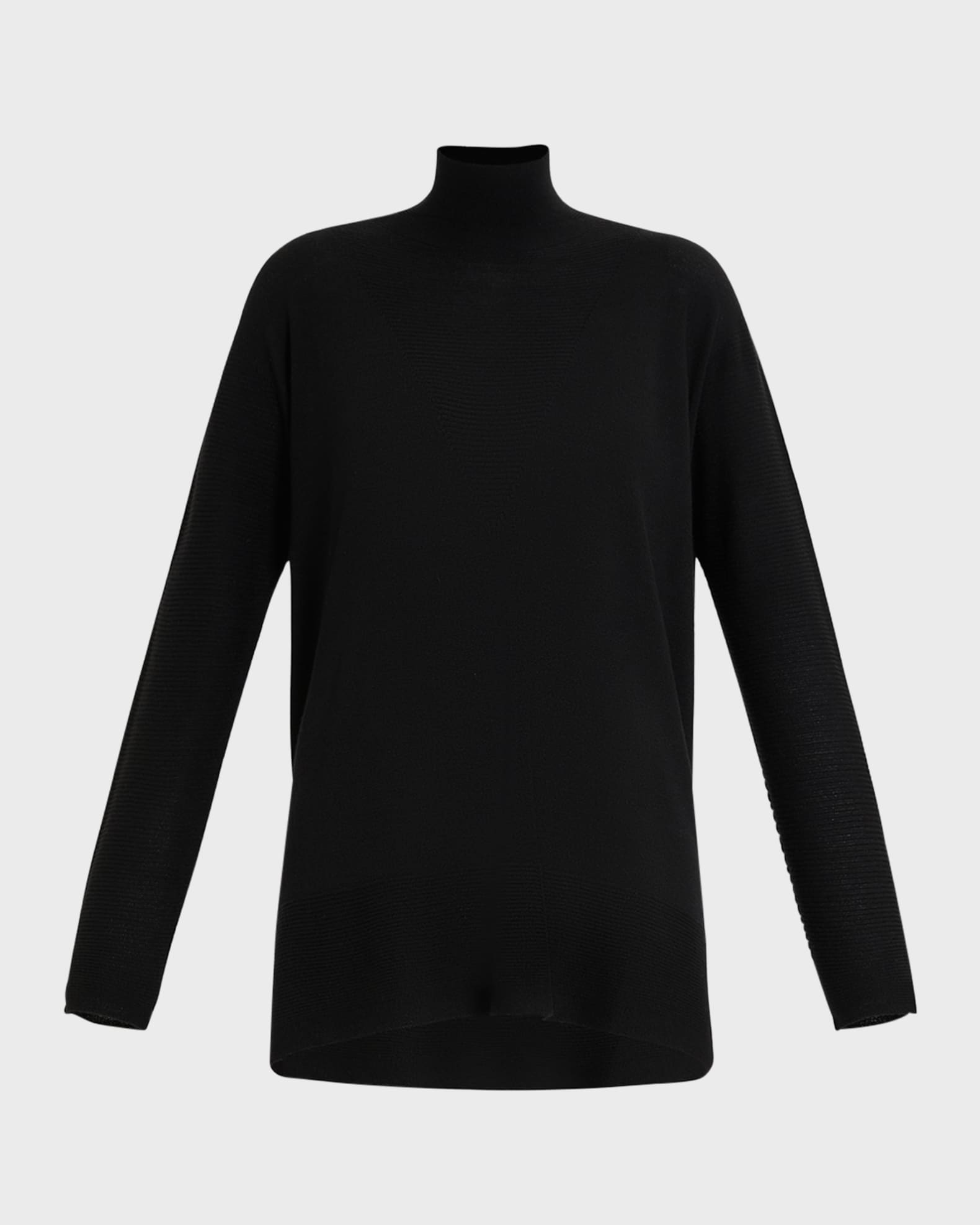 Marina Rinaldi Plus Size Agata Ribbed Turtleneck Sweater | Neiman Marcus
