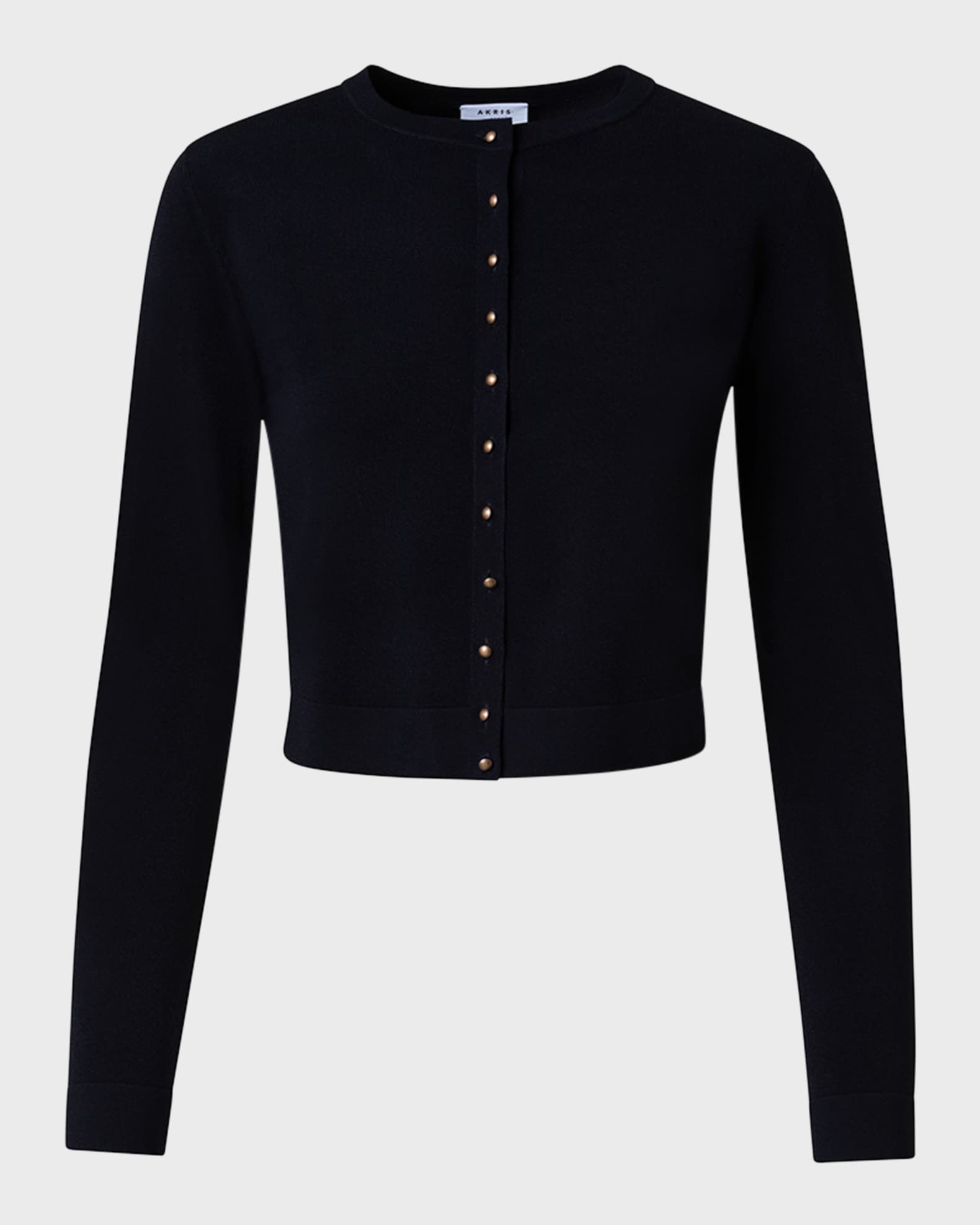 Akris punto Stud Button Knit Cardigan | Neiman Marcus