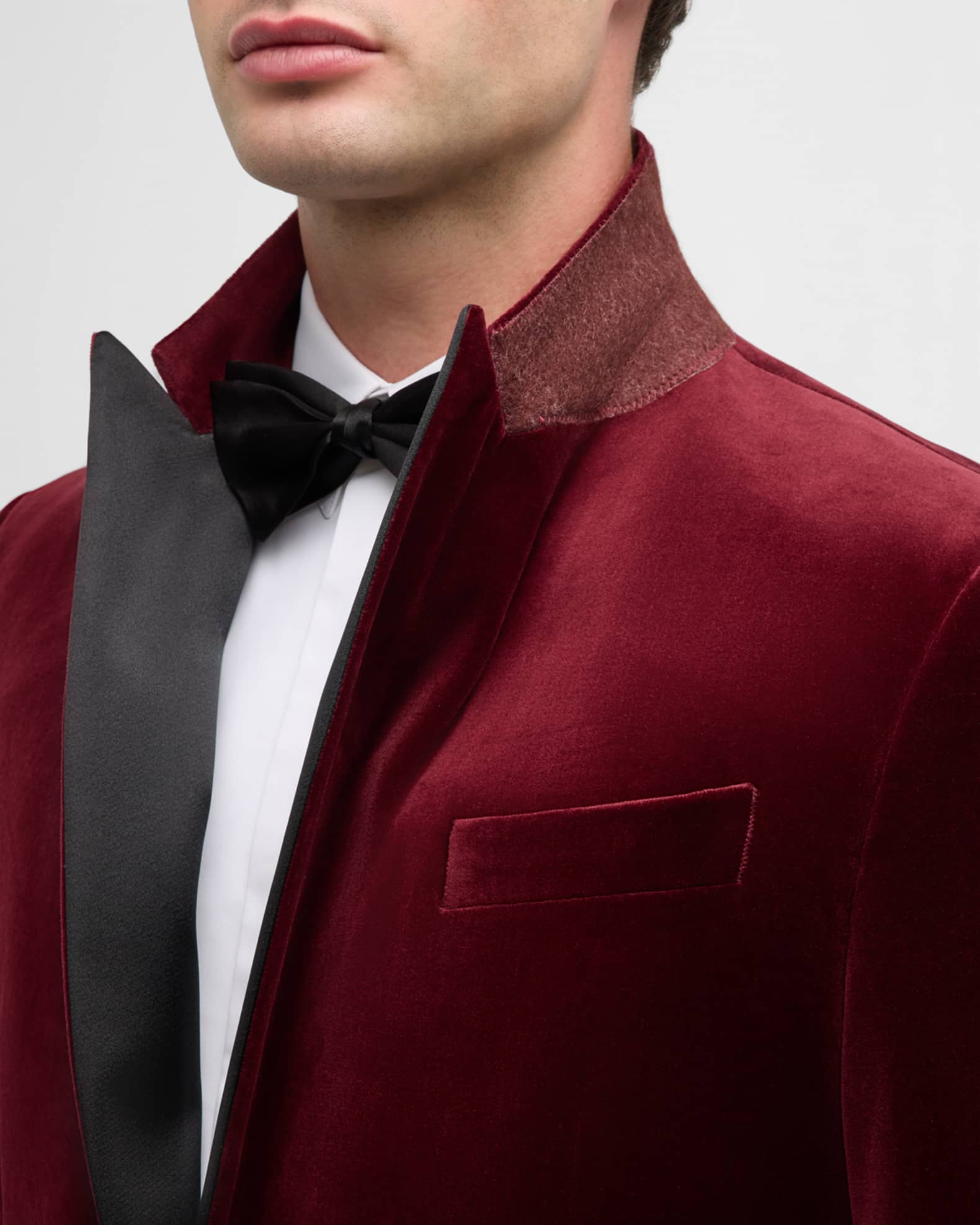 BOSS Men's Velvet Peak-Lapel Dinner Jacket | Neiman Marcus