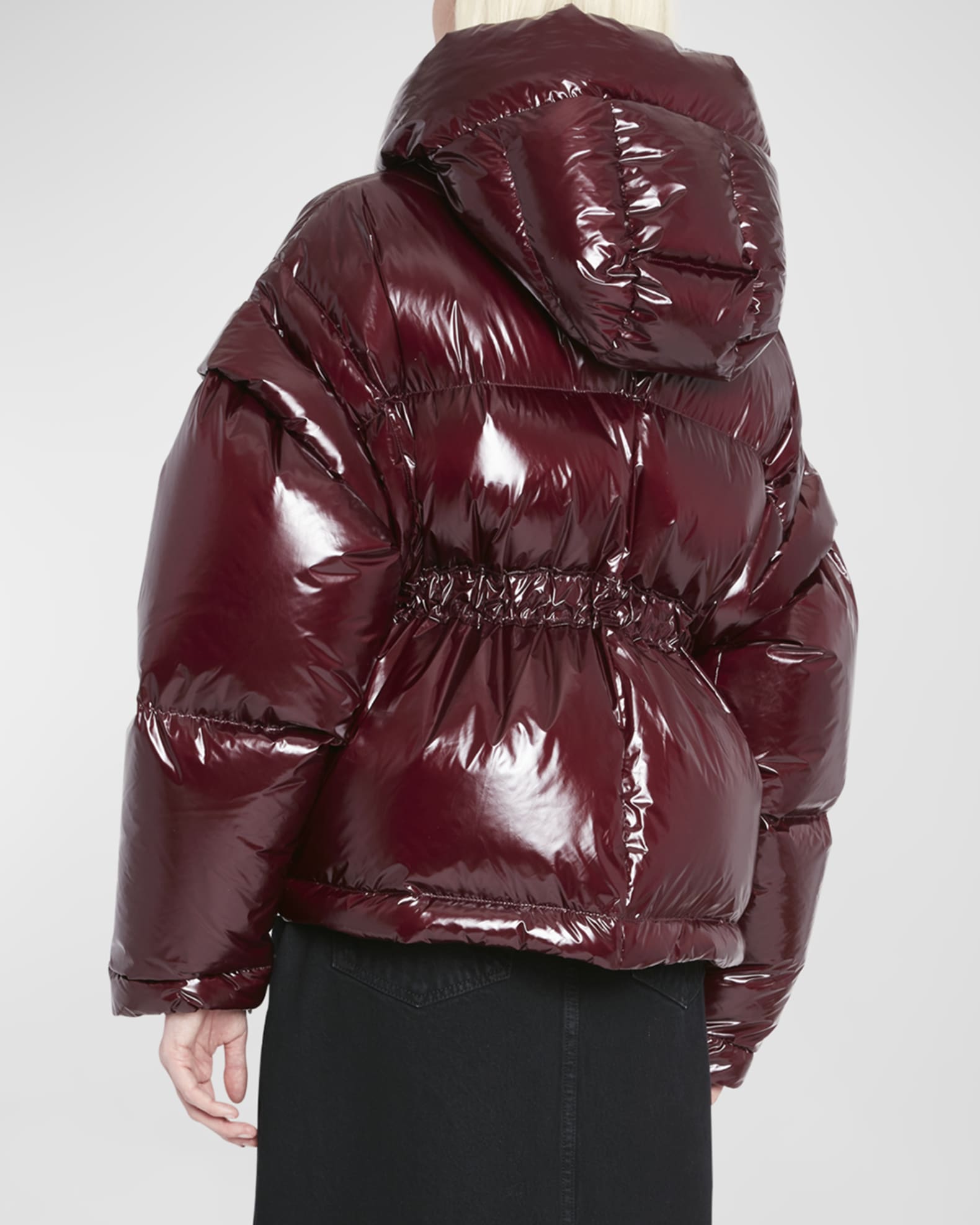 Ulla Johnson Rhodes Lacquered Nylon Quilted Convertible Puffer Jacket ...
