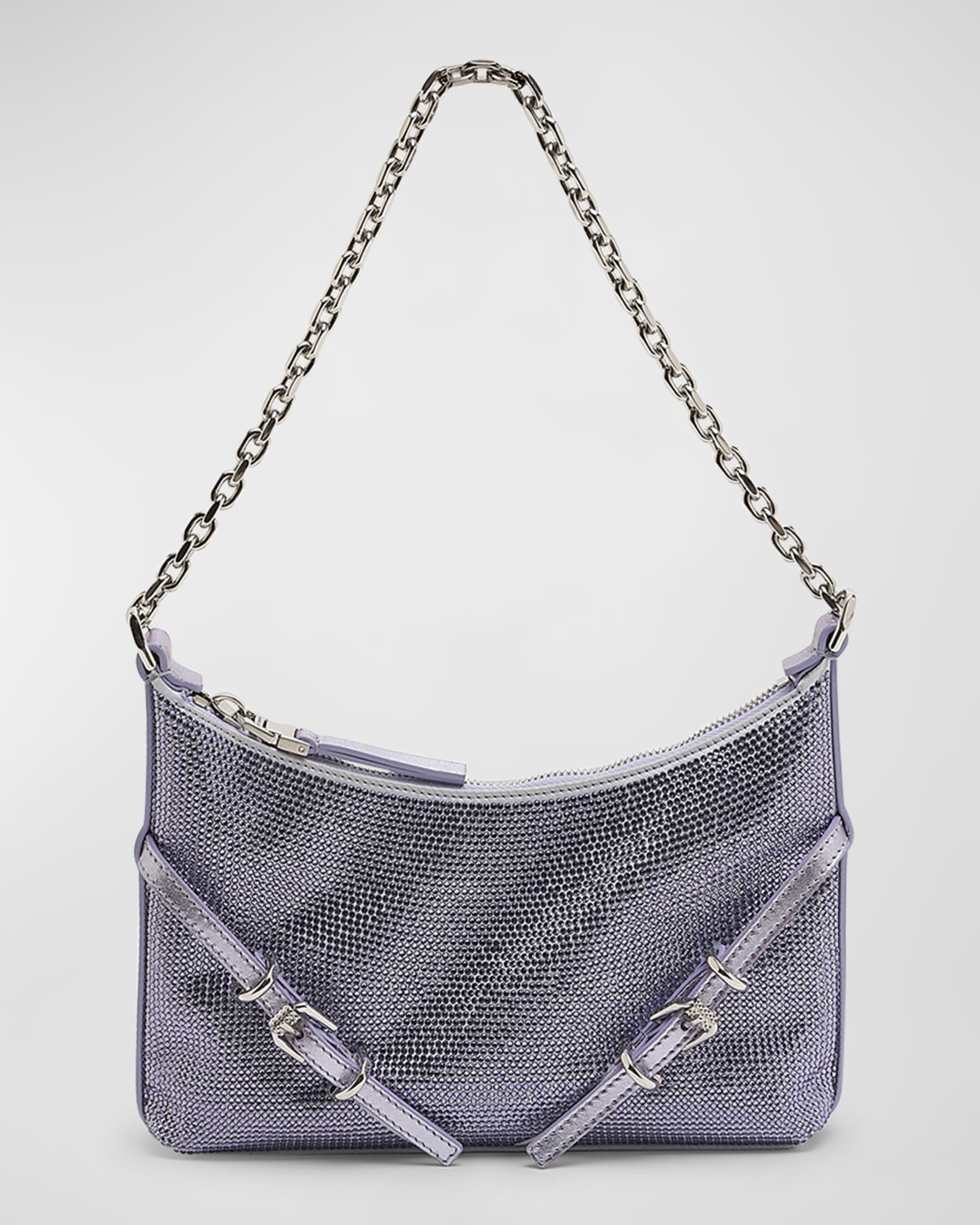 Givenchy Voyou Party Shoulder Bag in Satin Strass | Neiman Marcus