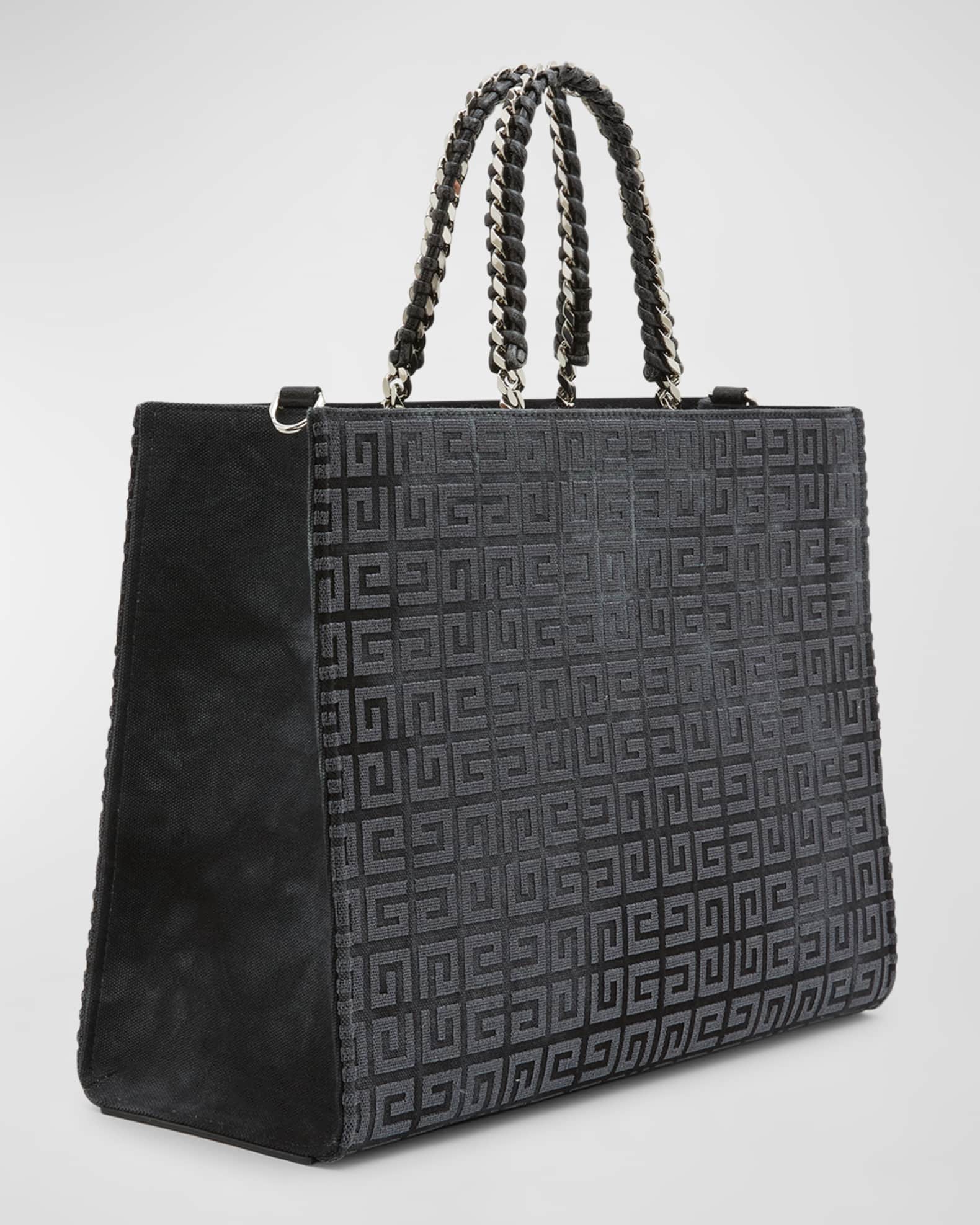 Givenchy G-Tote Medium Shopping Bag in 4G Logo Canvas with Chain ...