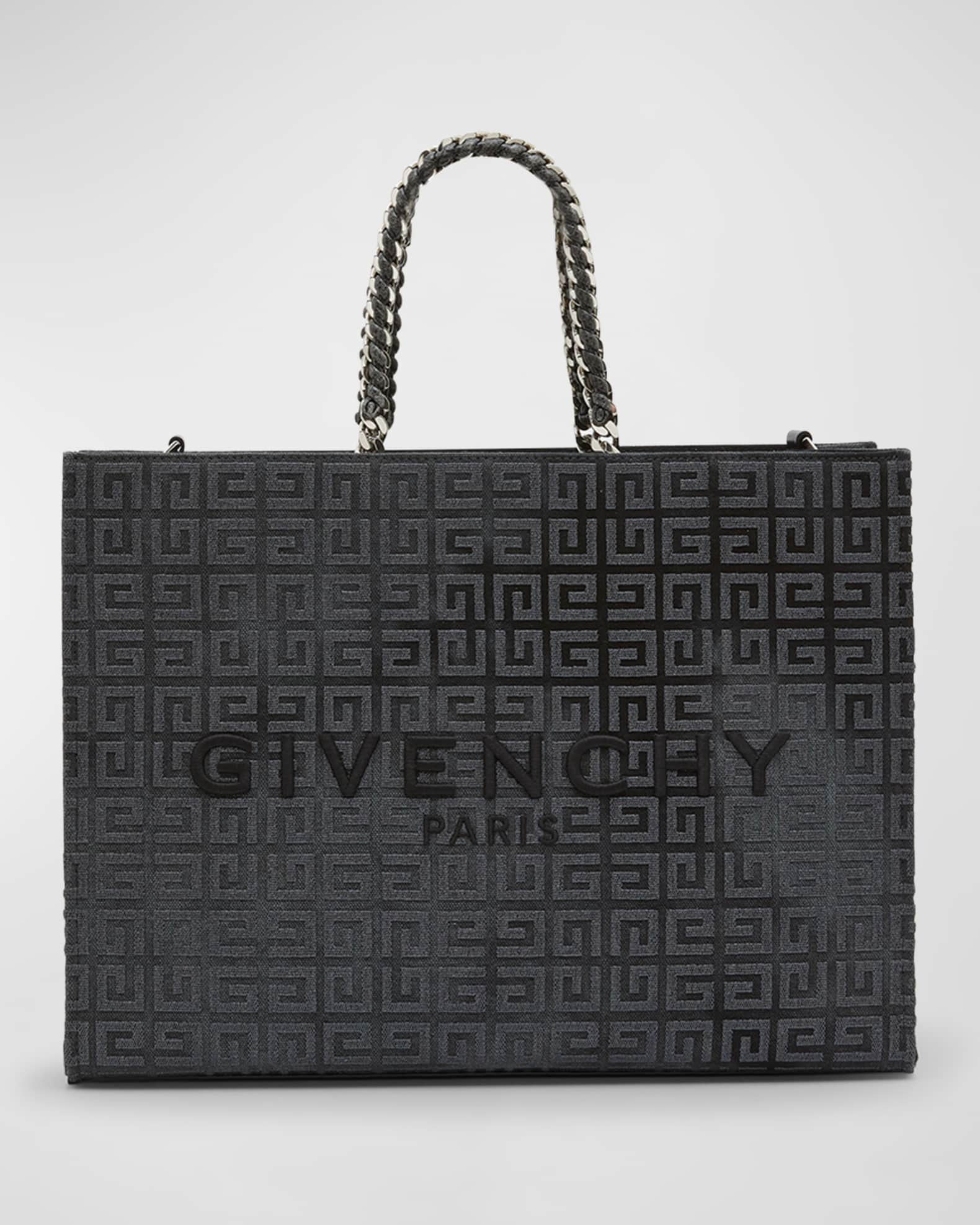 Givenchy G-Tote Medium Shopping Bag in 4G Logo Canvas with Chain ...